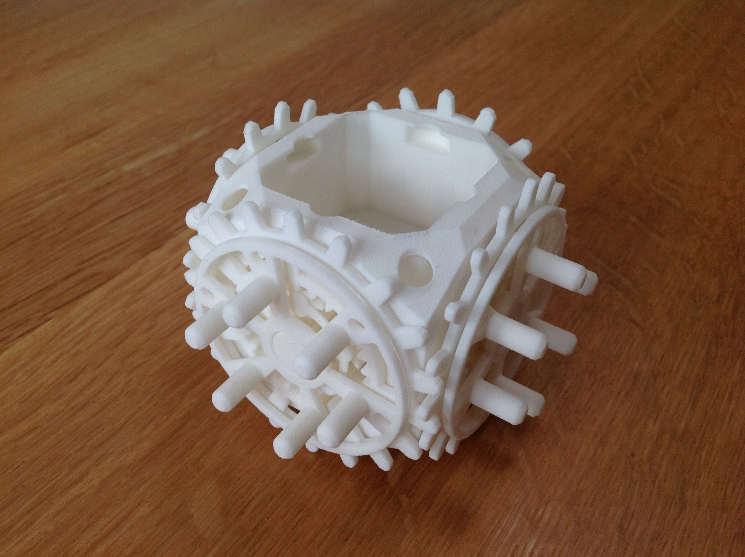 3D Printing Moving Parts Fully Assembled - 28-Geared Cube : 3 Steps ...