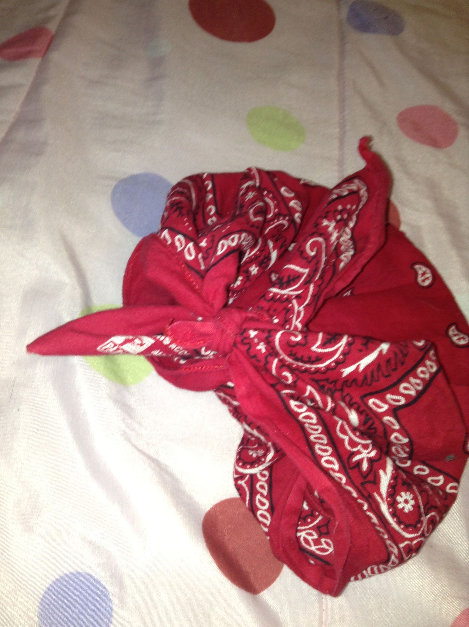 How to Make a Rose Out of a Bandana : 11 Steps - Instructables