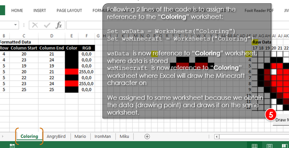 Learn to Code: Pixel Art Drawing With Microsoft Excel : 13 Steps ...