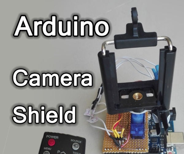 Arduino Remote Controlled Camera Mount Ir Object Tracking Shield 10