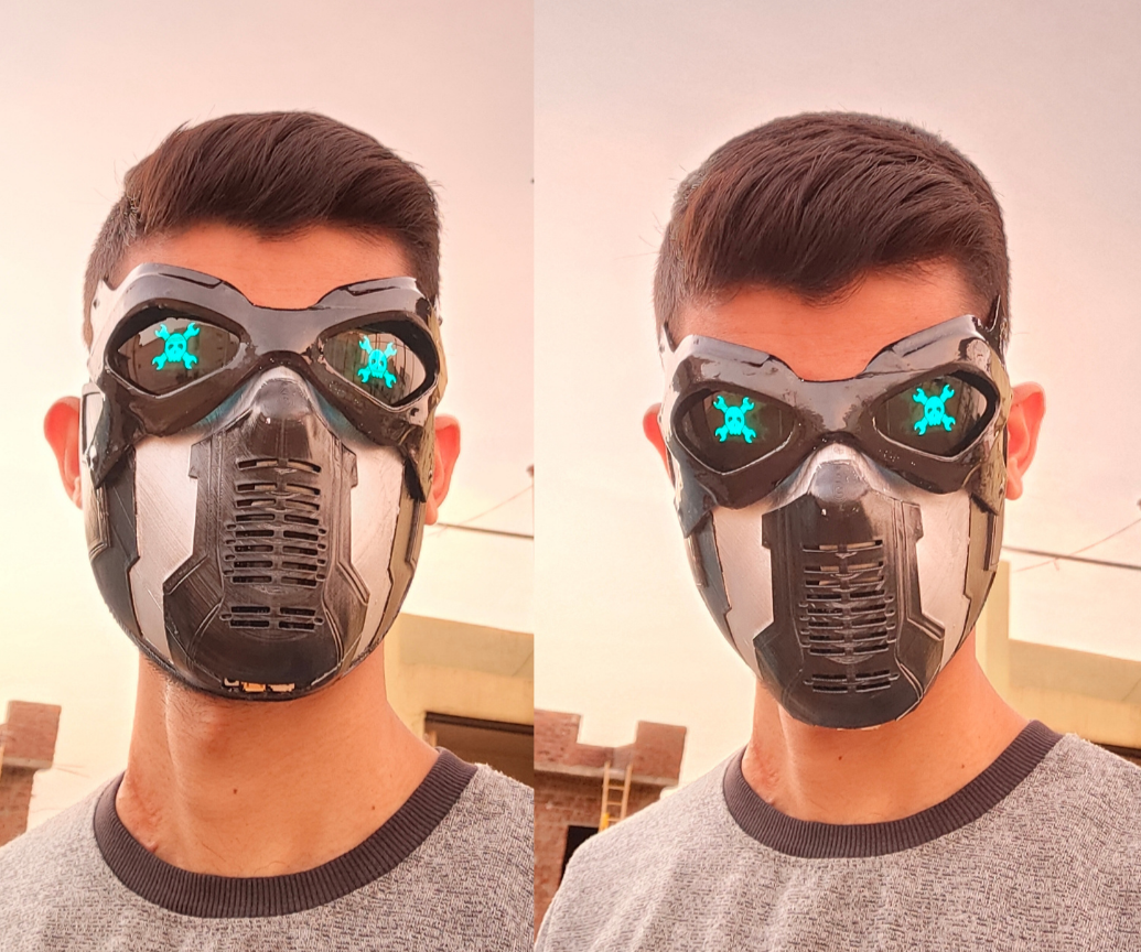 Sci-Fi 3D Printed Mask With Transparent Display : 10 Steps (with ...
