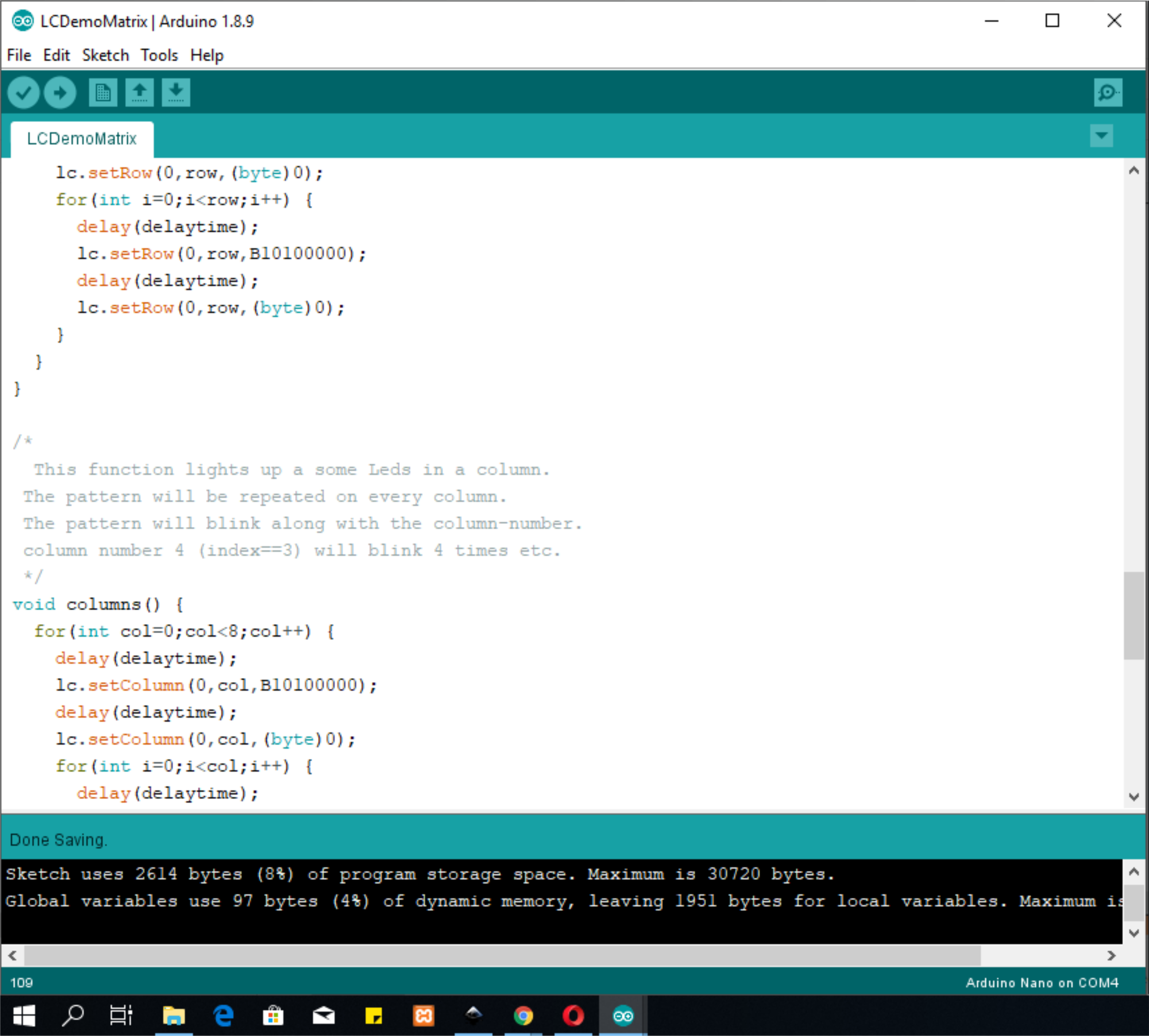 Controlling a Led Matrix Using Arduino : 5 Steps - Instructables