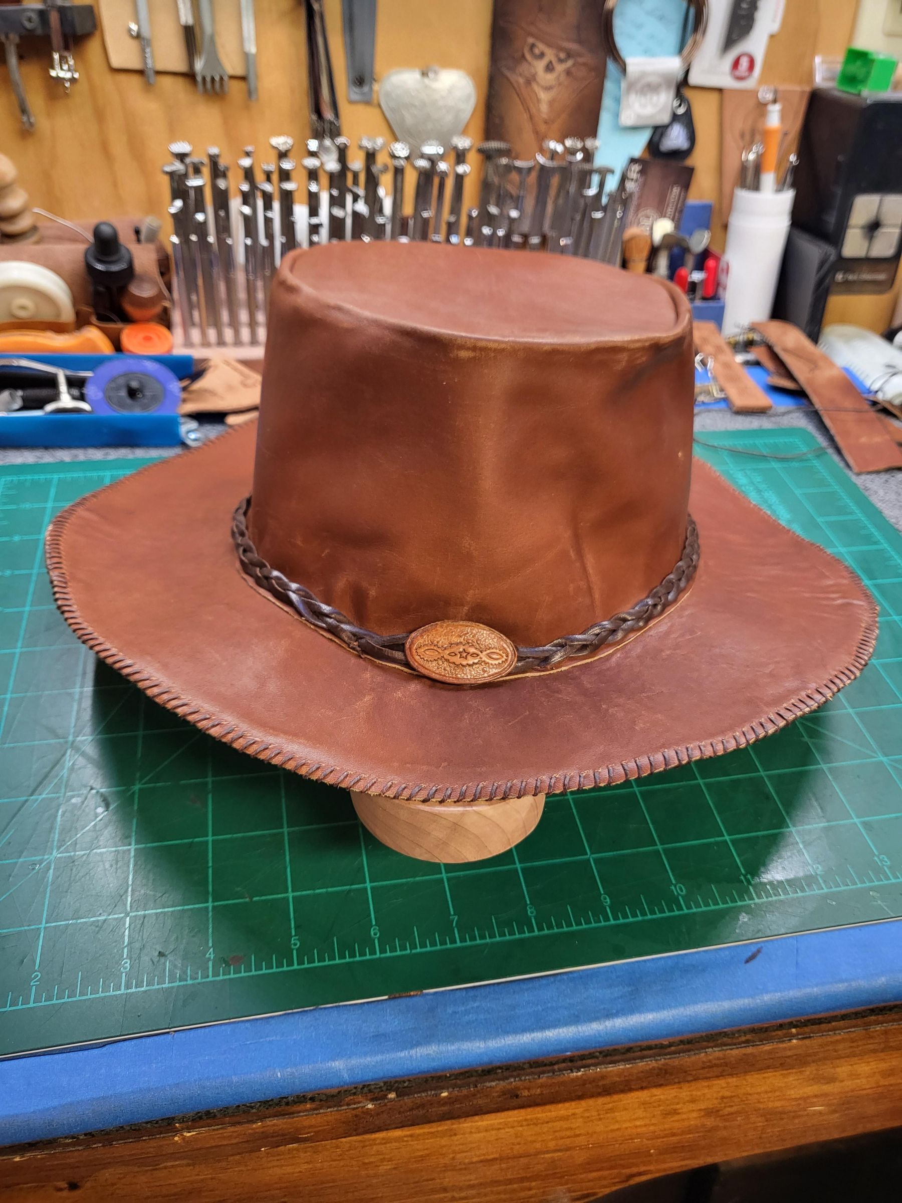 How to Make a Leather Bushcraft Hat : 11 Steps (with Pictures ...