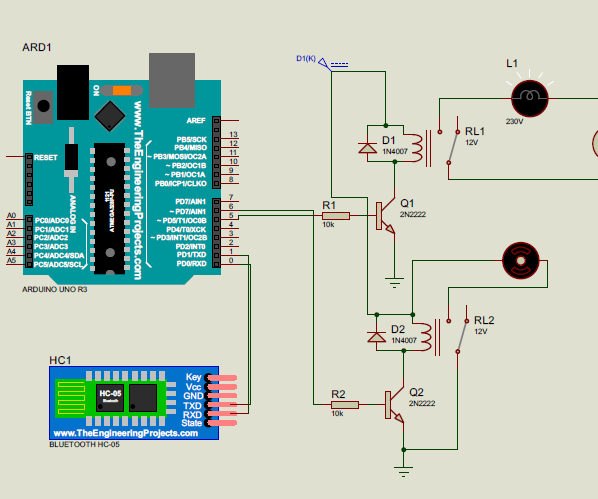 Simulation of Arduino UNO With Voice Commands Via Bluetooth in Proteus ...