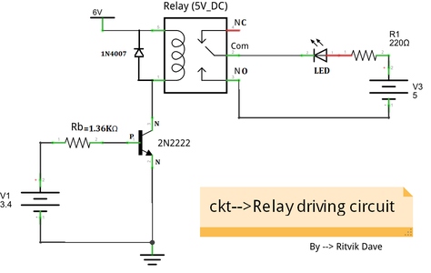 Design a Sustainable Relay Driving Circuit Using BJT : 6 Steps ...