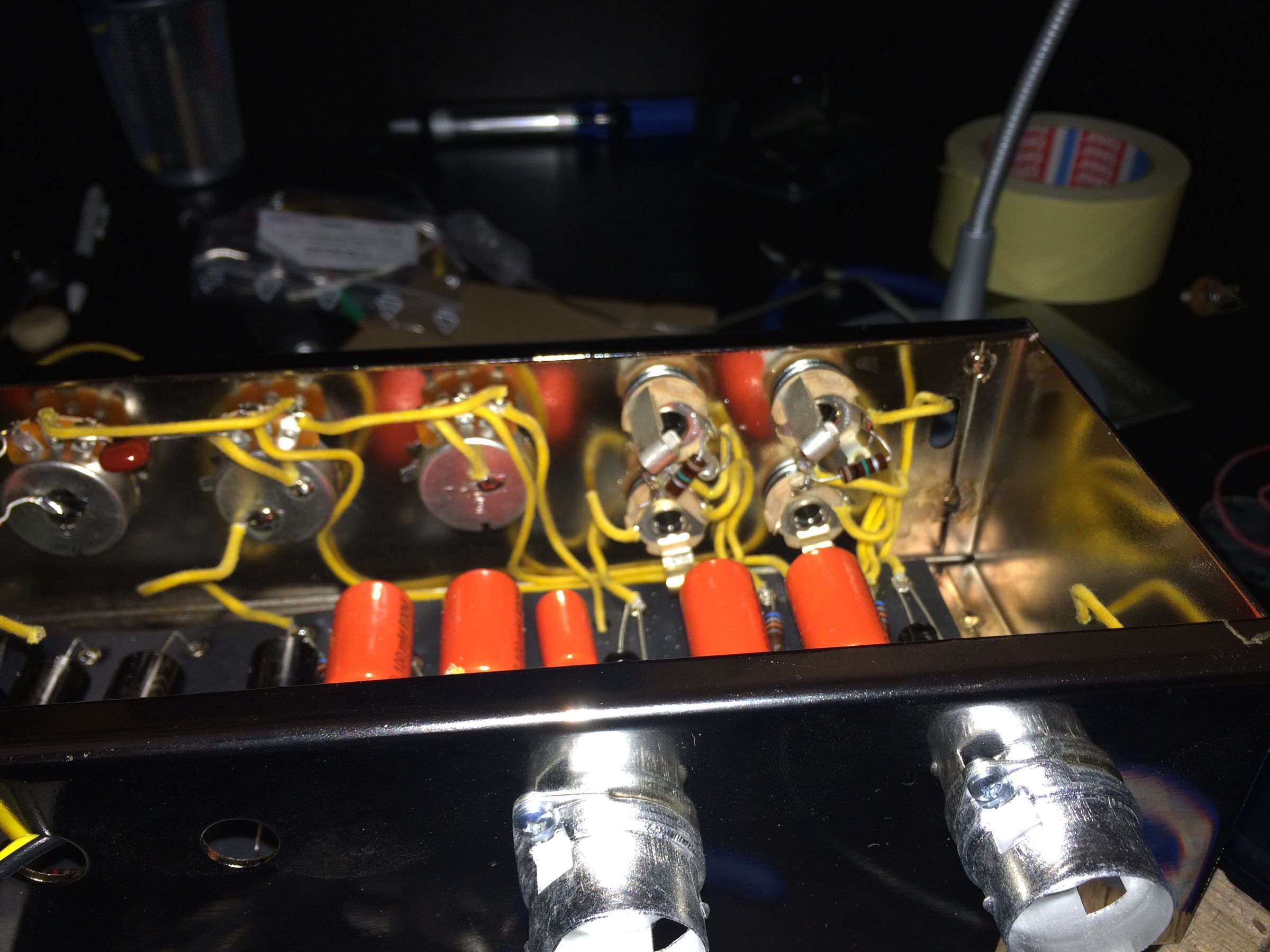 Fender Tweed Deluxe 5e3 Clone Build Based on TAD Tweed Deluxe Kit : 18 ...