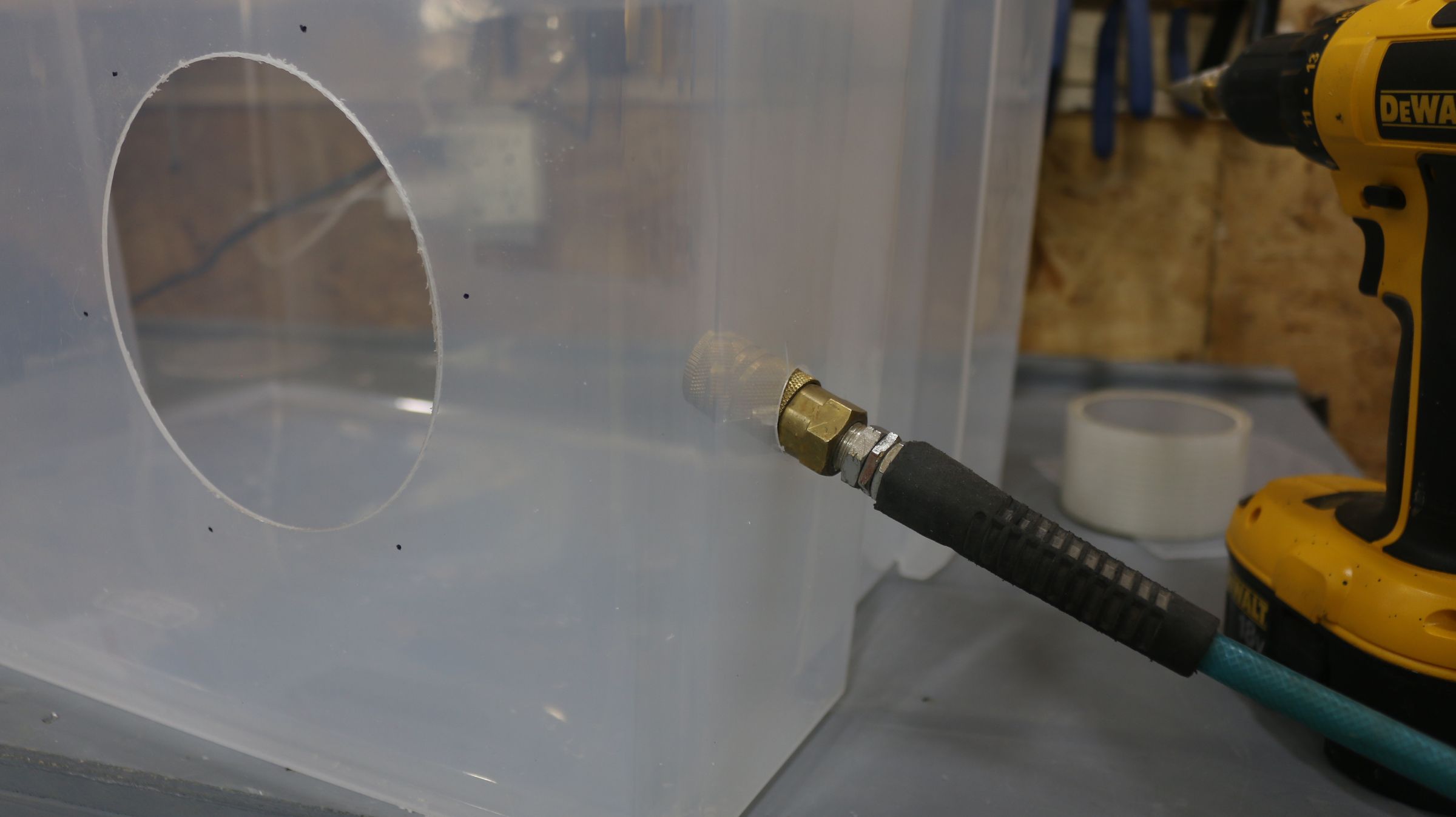 DIY Sandblasting Cabinet and Etching Glass : 4 Steps (with Pictures ...