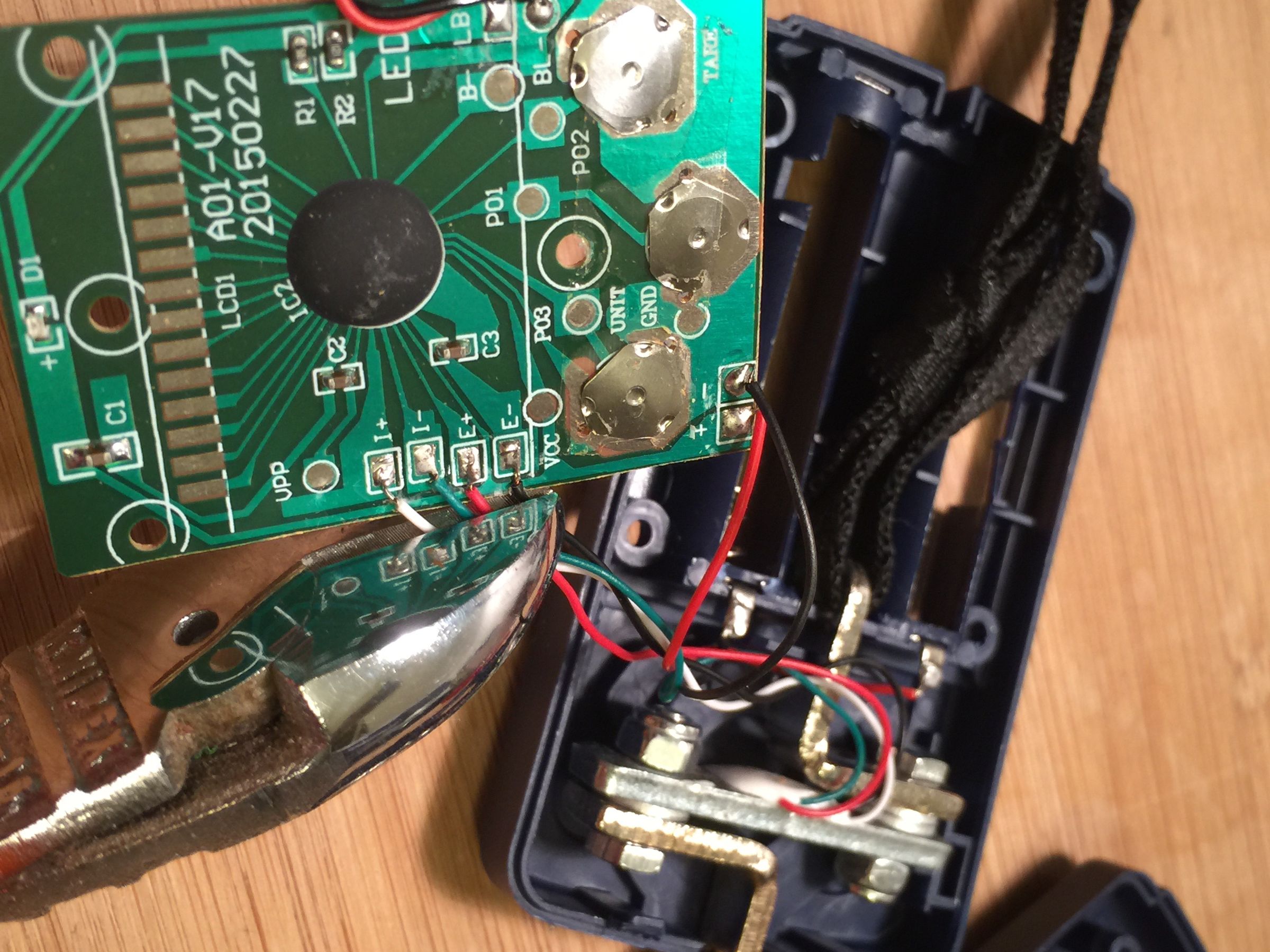 Get a Hanging Weight Sensor Out of a Luggage Scale for Your Arduino ...