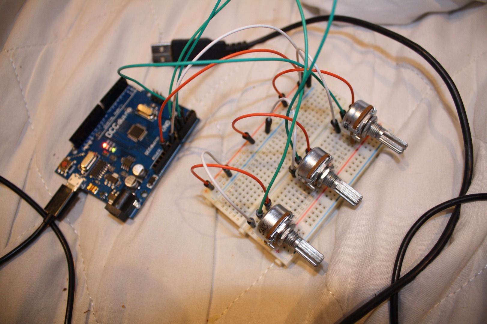 Building A Basic Midi Controller Part 1 Easy 3 Pot Potentiometer Arduino Uno Effects Midi