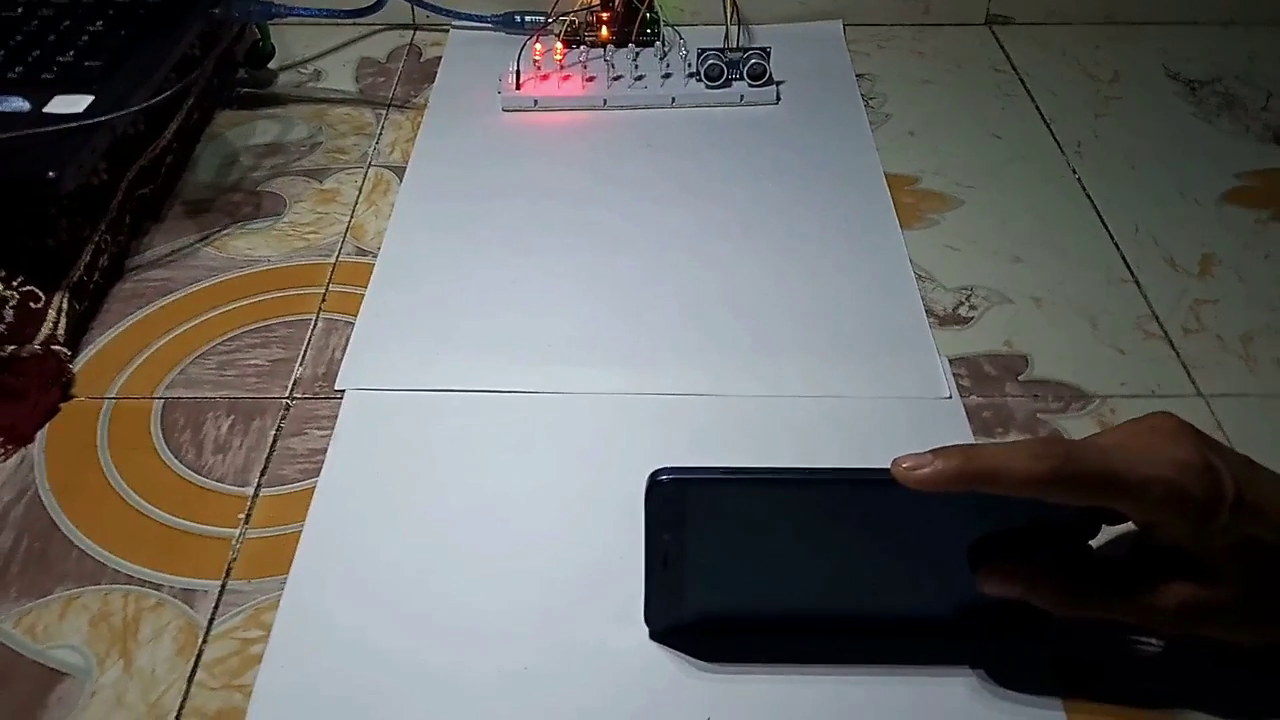 Arduino Ultrasonic Sensor HC-sr04 Led + Distance Measure Projects. : 6 ...