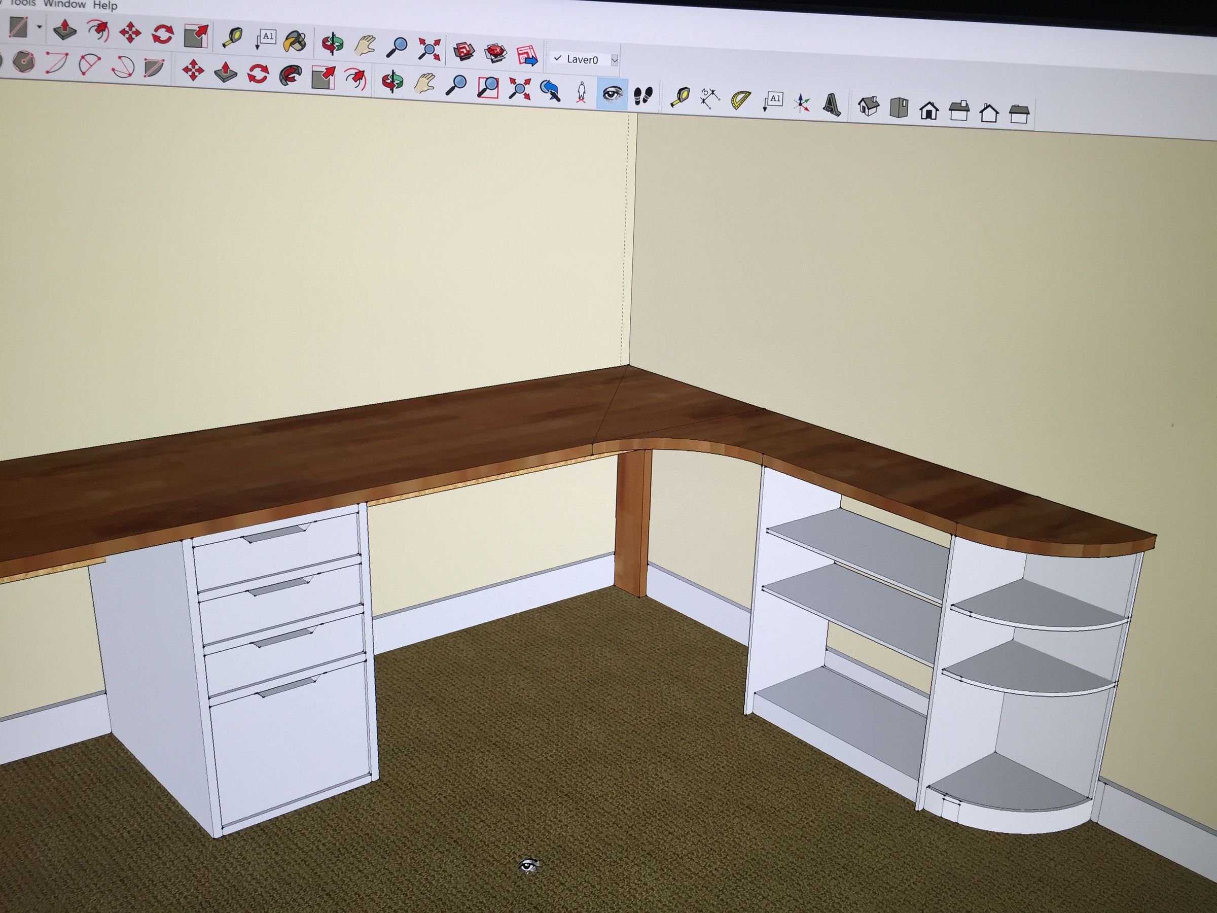 How I Built My Dream Corner Desk - Solid Beech Twin Desk : 8 Steps ...
