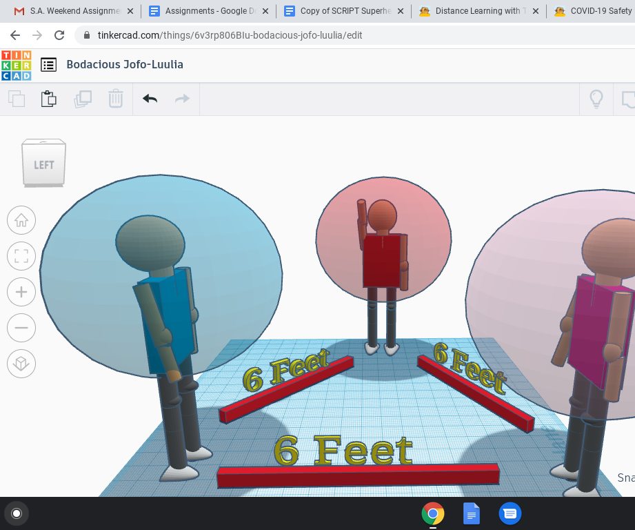 COVID-19 Safety Bubbles + How to Make a Person in Tinkercad : 7 Steps ...
