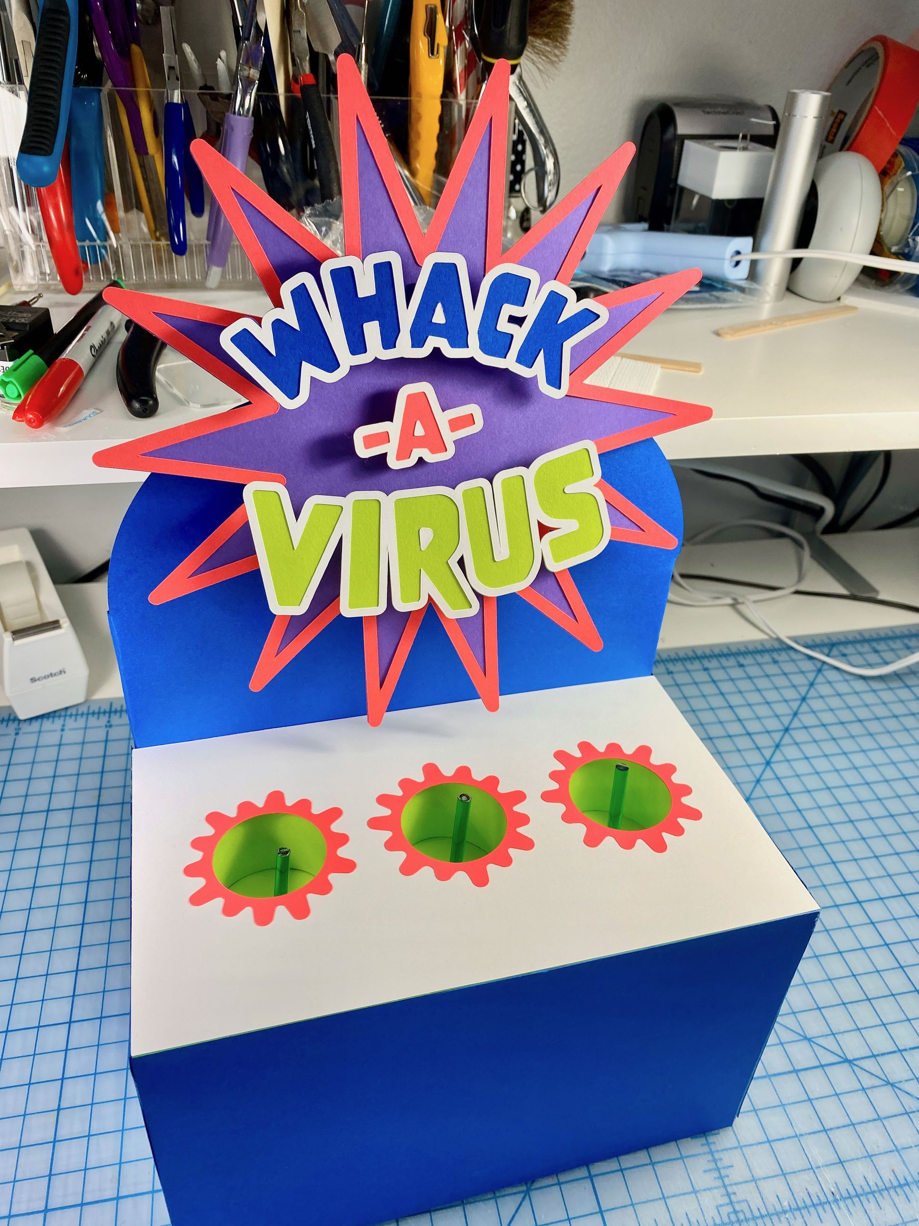Whack-A-Virus DIY Game #KeepCalmAndMakeSomething : 23 Steps (with ...