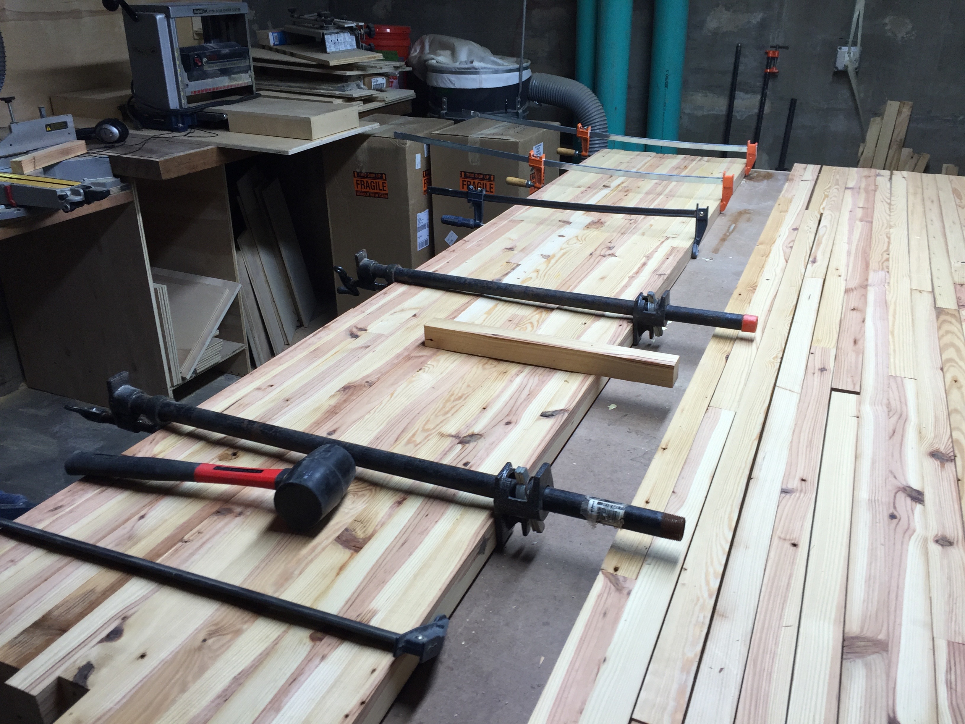 Dining Room Table From Reclaimed Wall Studs : 9 Steps (with Pictures ...