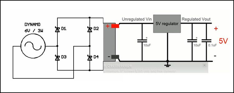 Voltage Regulated [5v] Bicycle Dynamo Light & USB Charger : 5 Steps ...