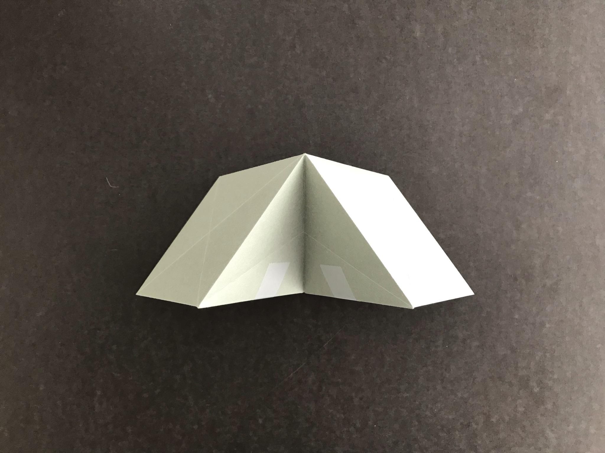 DIN A4 Double Rhombic Pyramid (with Integrated Hinge) : 3 Steps (with ...