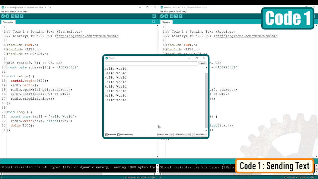 NRF24L01 Tutorial - Arduino Wireless Communication : 11 Steps (with ...