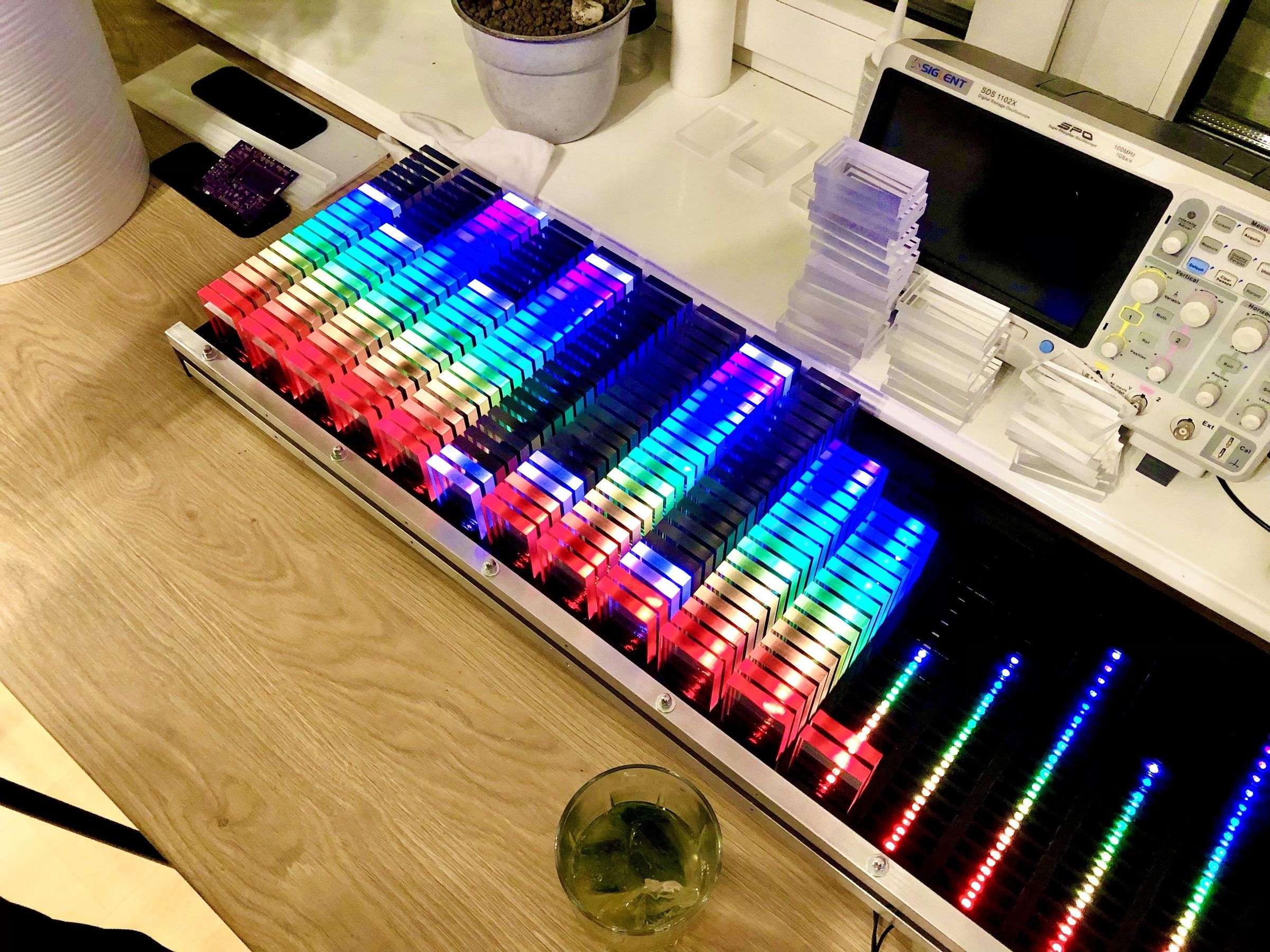 Audio Spectrum Display ASD_V1.0 – ESP32 + 399 WS2812B : 18 Steps (with ...