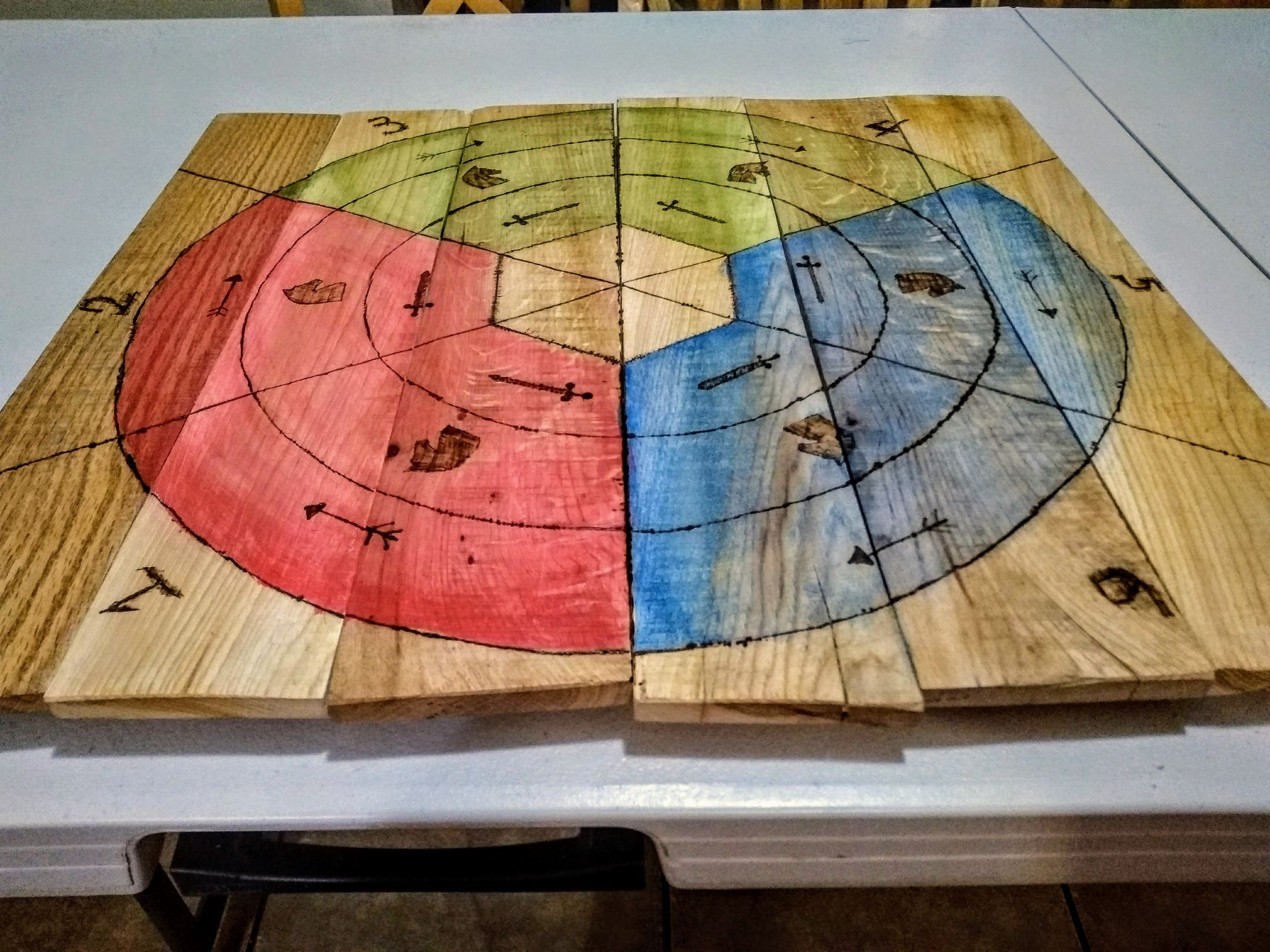 Woodburned Castle Panic Pallet Game Board : 7 Steps (with Pictures ...
