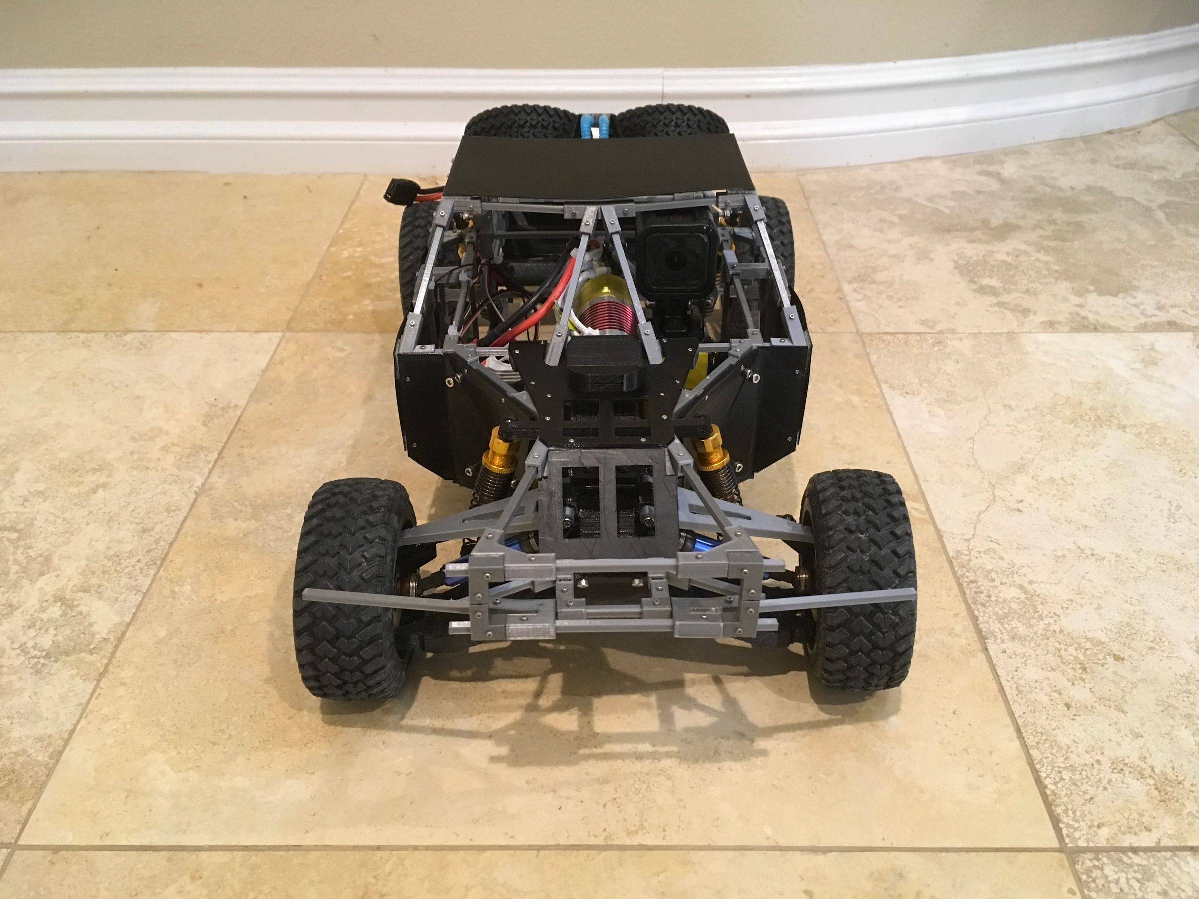 3D Printed 1/10 Remote Controlled Trophy Truck | Scale RC Suspension ...