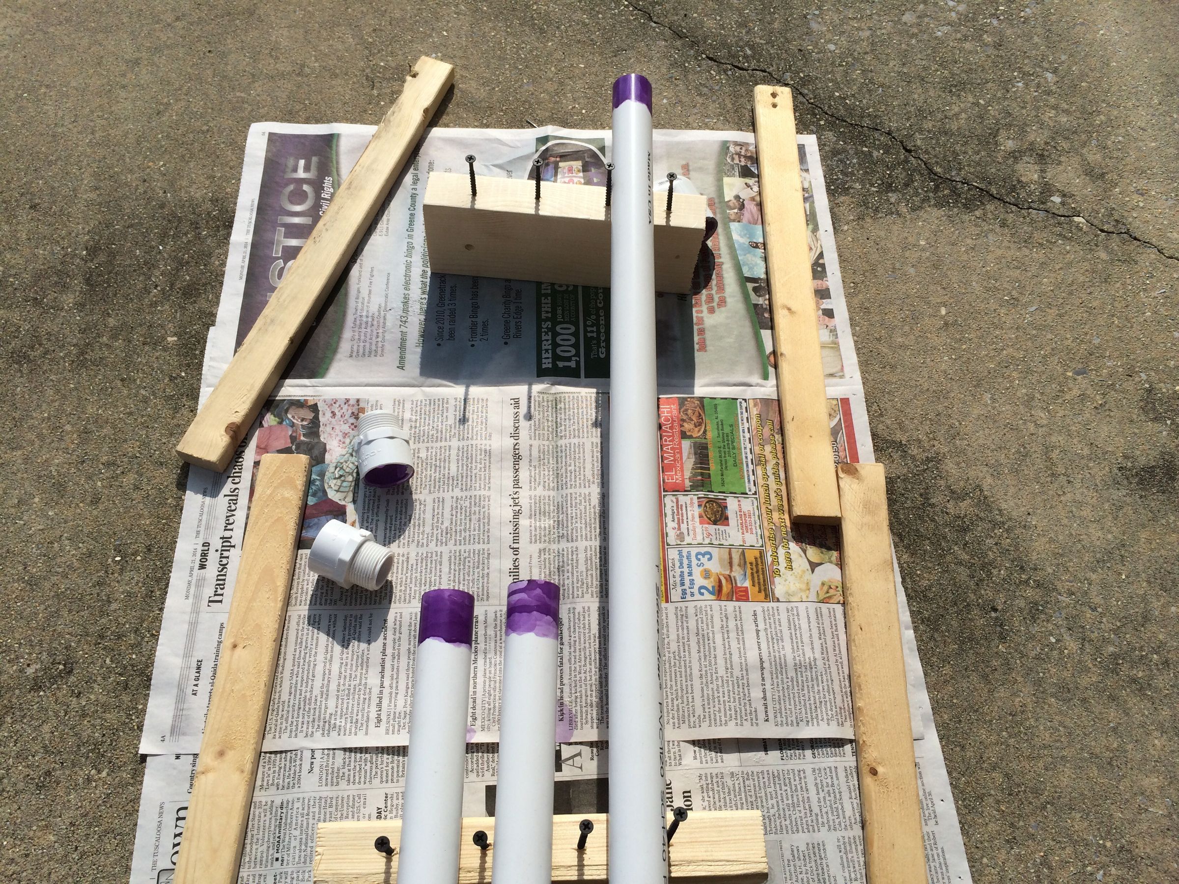 Tarp and PVC Canopy Lean-to Workspace : 12 Steps - Instructables