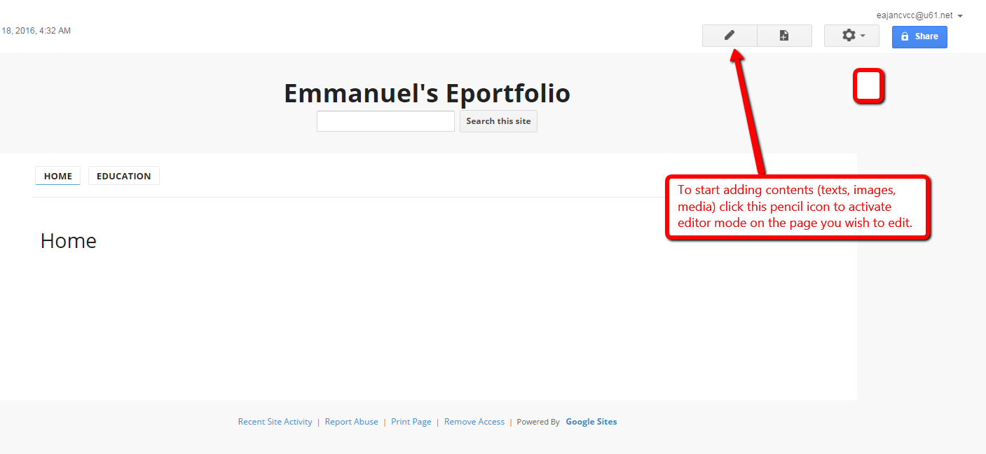 Eportfolio With Google Sites : 8 Steps - Instructables