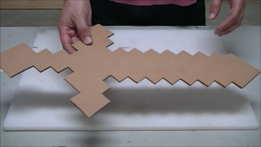 How to Make a Minecraft Sword From EVA Foam : 7 Steps (with Pictures ...