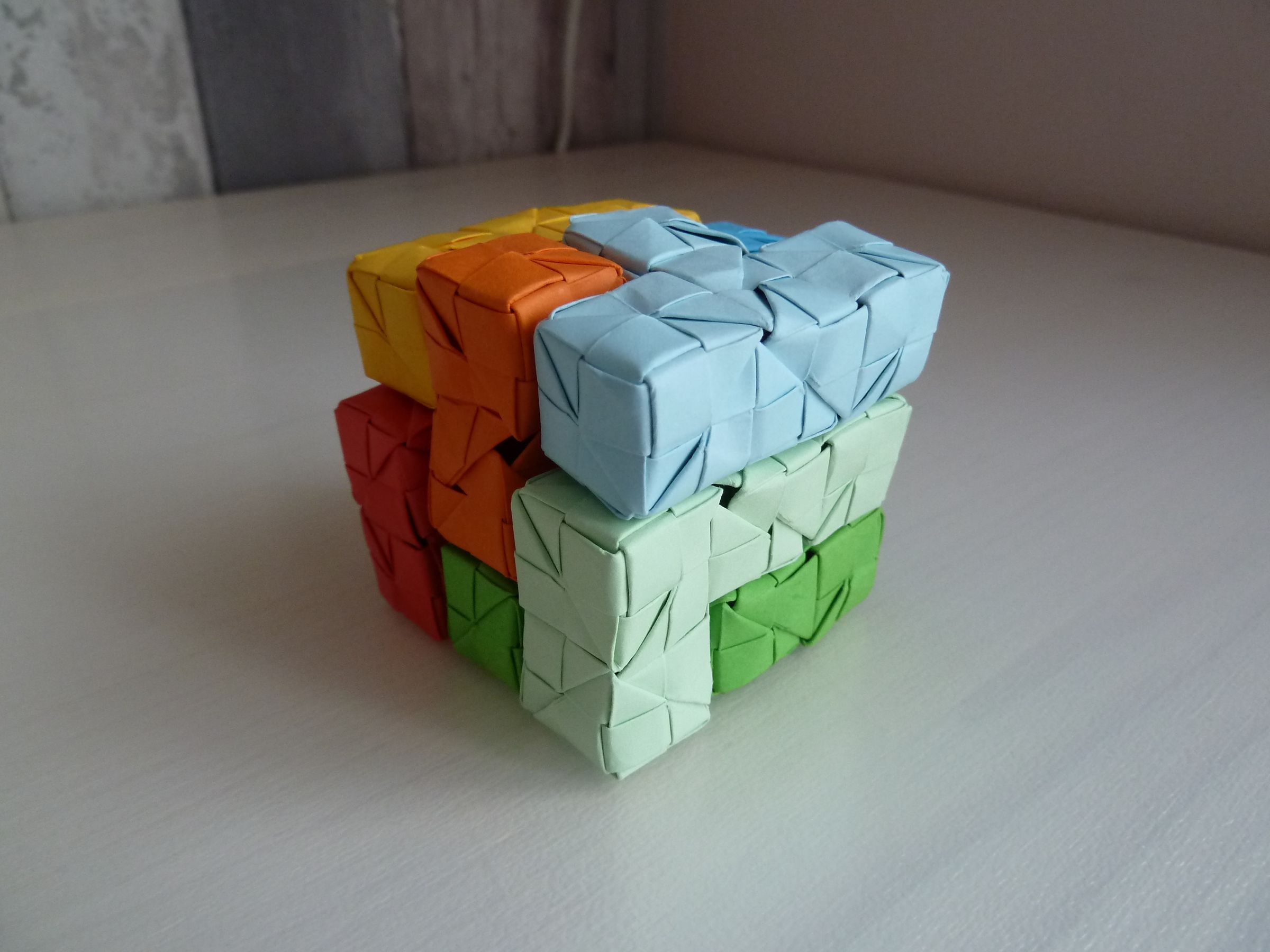 Origami Tetris Cube : 12 Steps (with Pictures) - Instructables