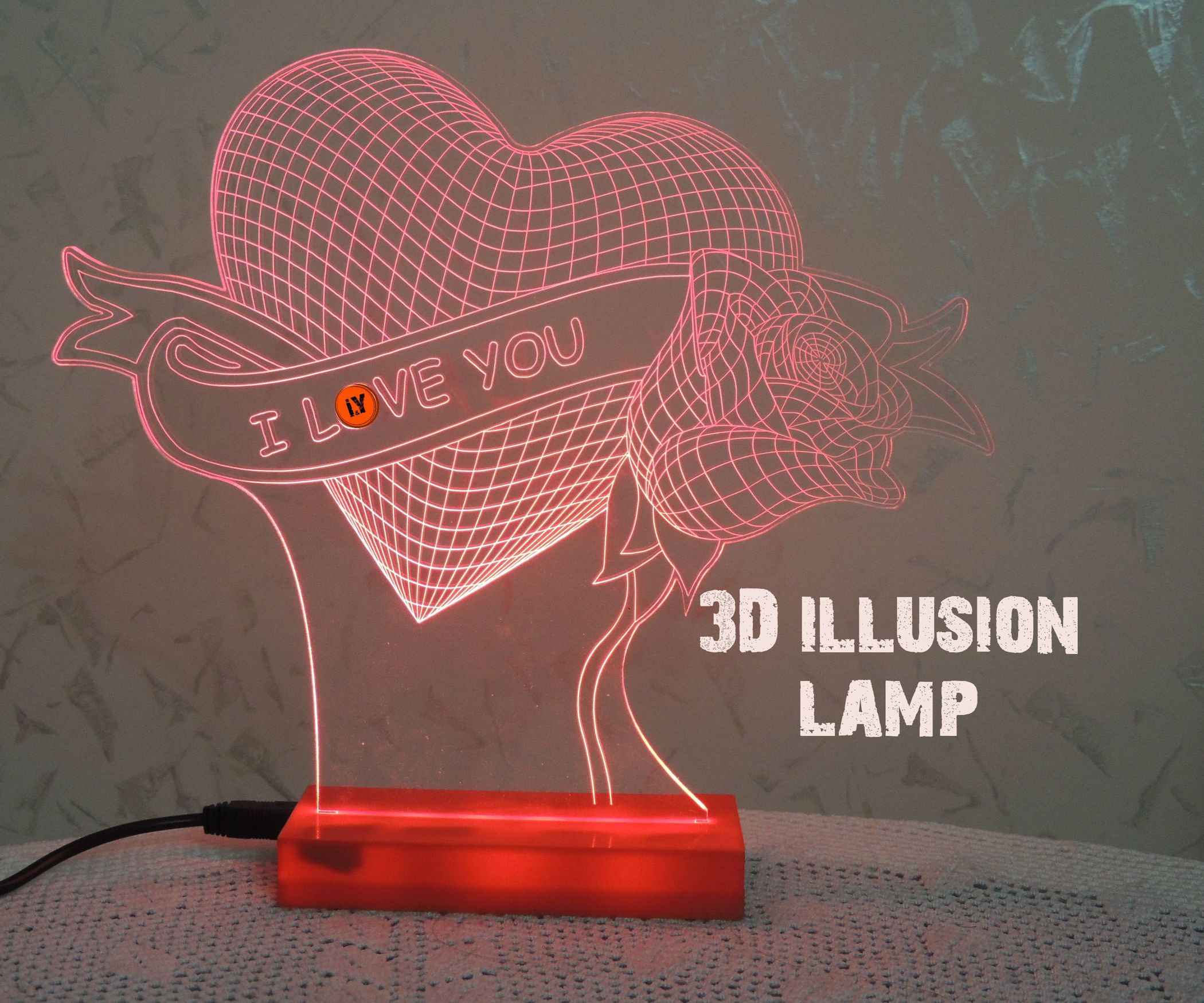 3D ILLUSION LAMP : 4 Steps - Instructables
