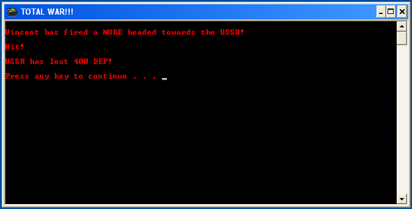 War Based Game in Batch File - Instructables
