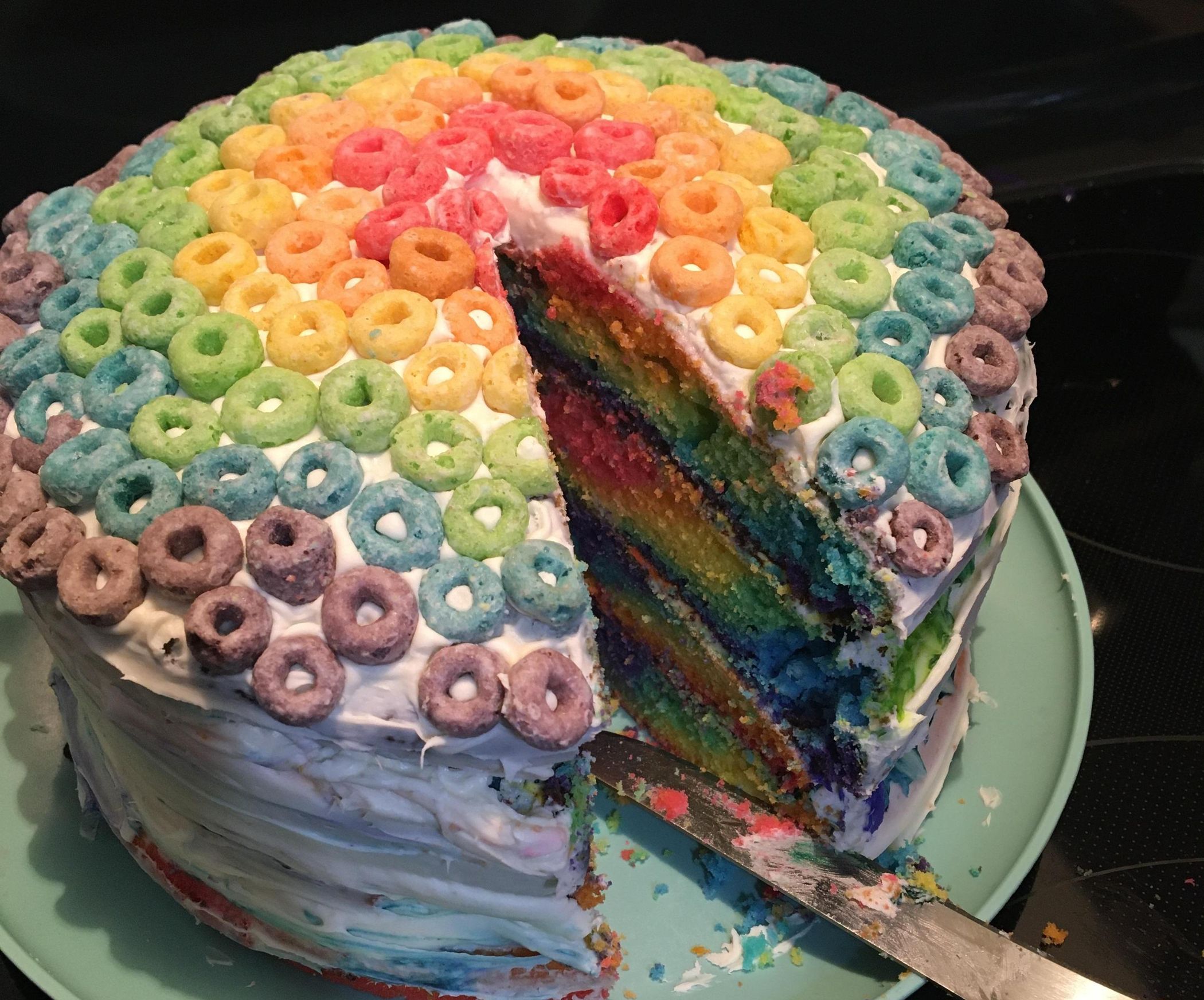 Rainbow Tie Dye Cake : 5 Steps - Instructables