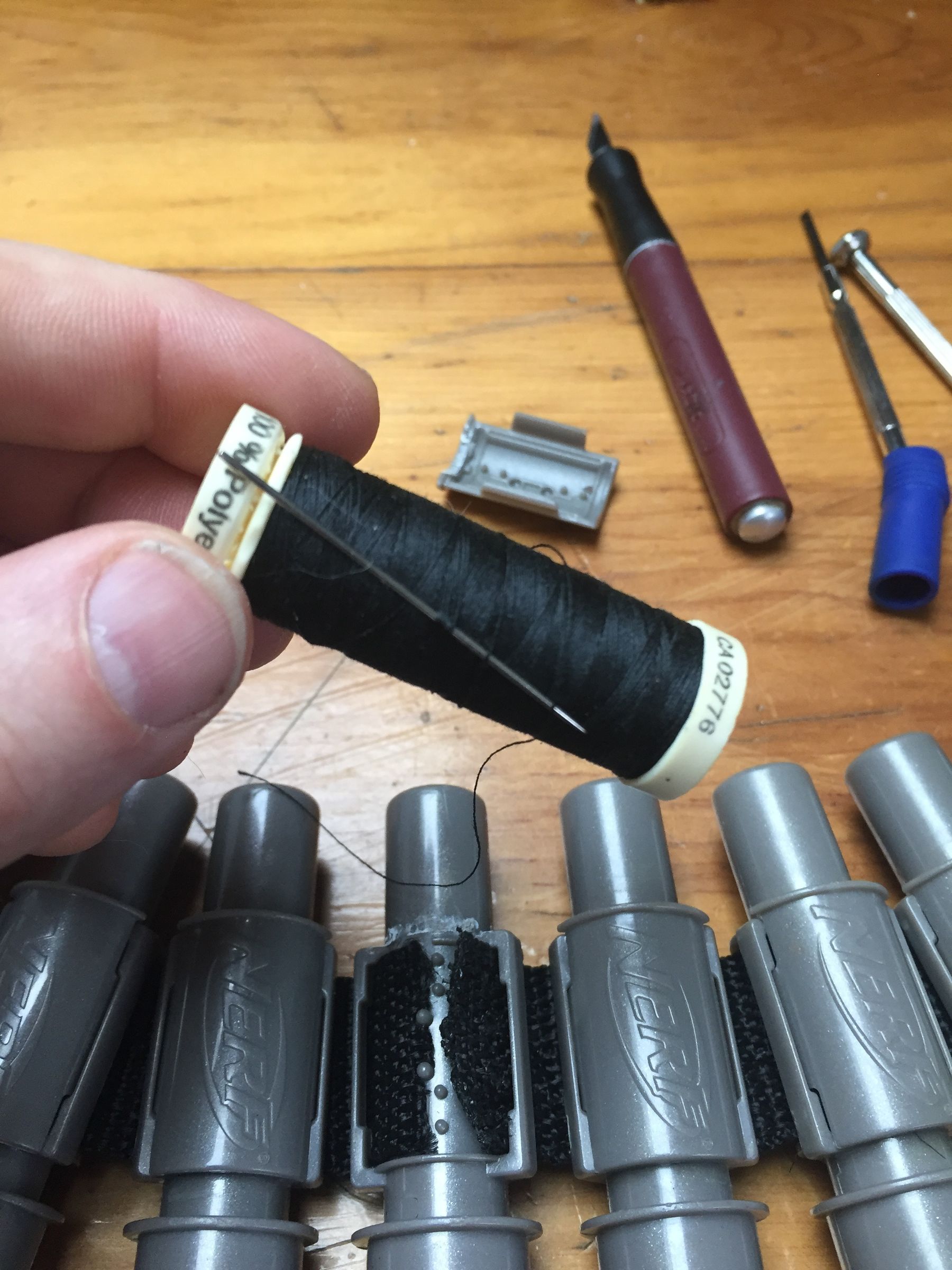 Nerf Vulcan 50-dart Ammo Belt : 4 Steps (with Pictures) - Instructables