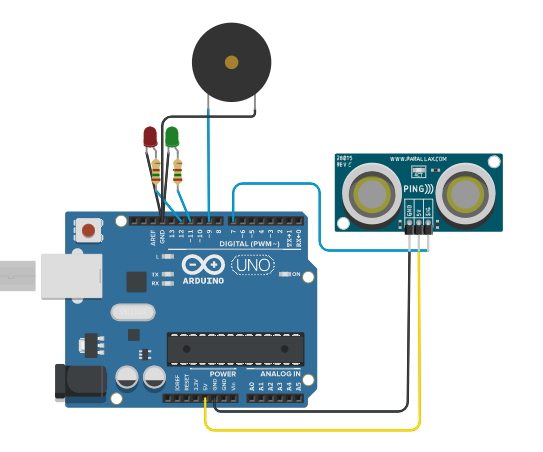 Parking Lot Sensor Arduino Made By Luca Rodrigues José Airton And Valter Felipe 4 Steps 