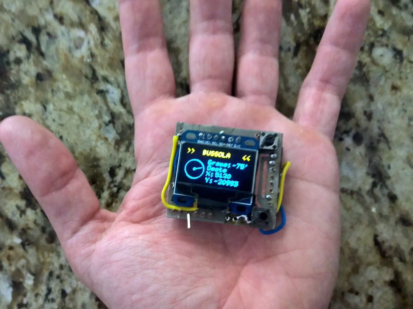 Arduino Pedometer Watch, With Temperature, Altitude and Compass! : 6 ...
