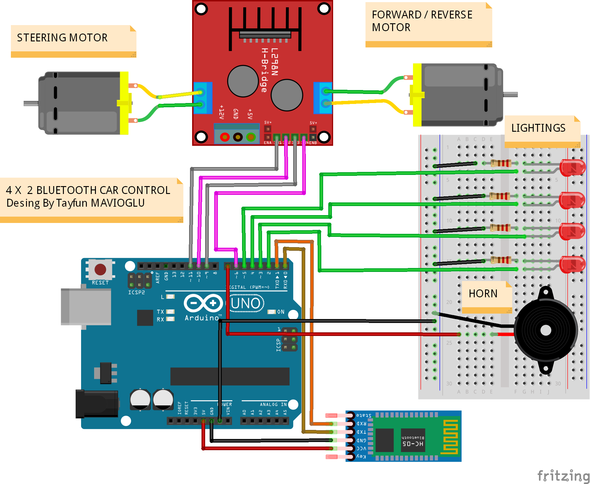 Arduino Bluetooth Car Control : 6 Steps (with Pictures) - Instructables