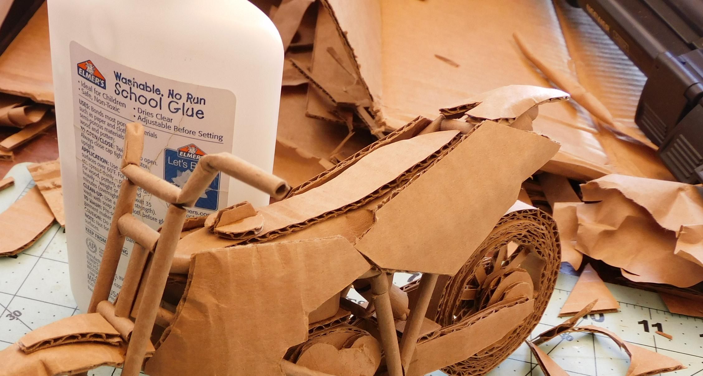 How to Make a Cardboard Model Dirt Bike : 13 Steps (with Pictures ...