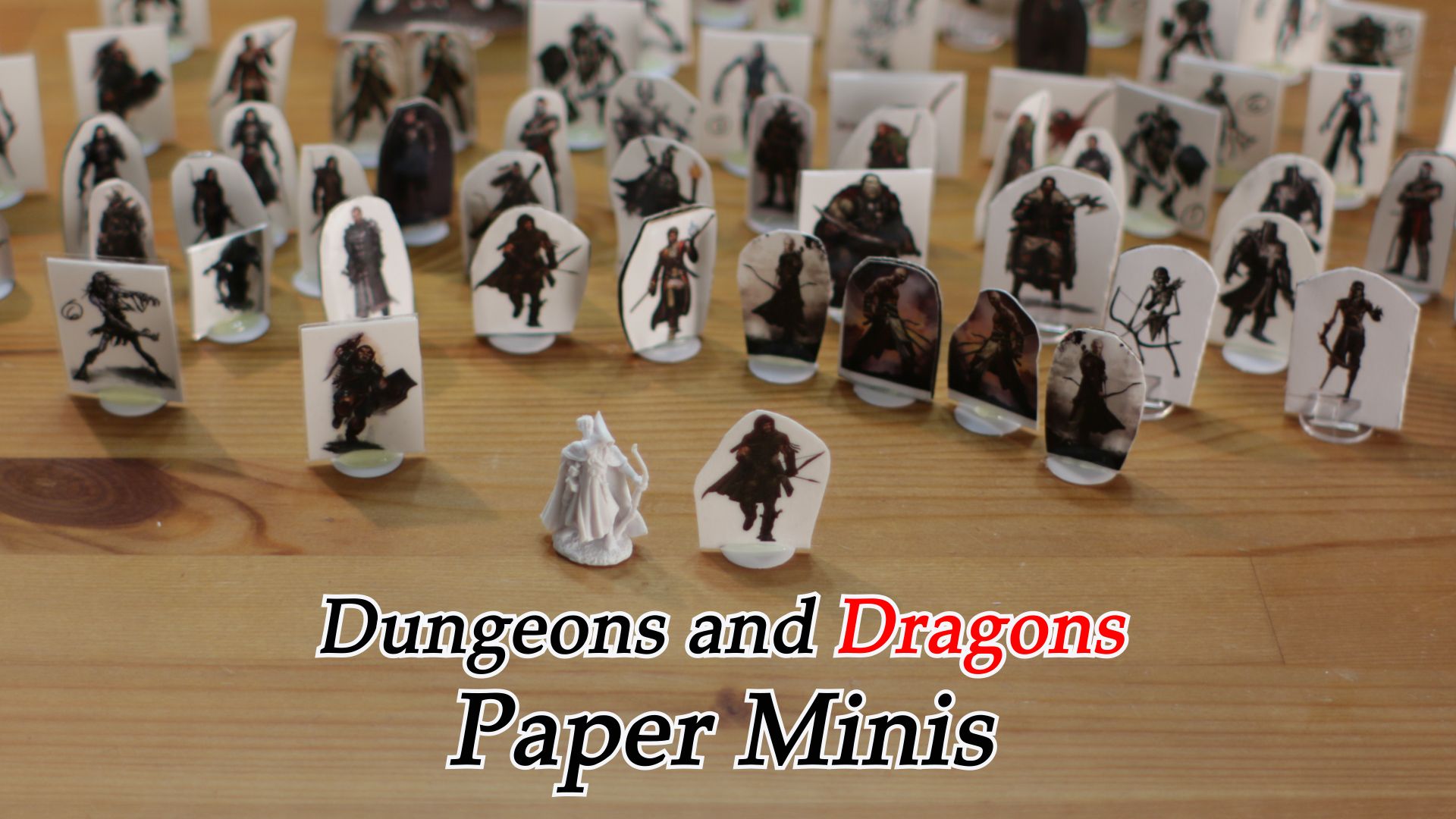 Dungeons and Dragons Paper Miniatures (Pathfinder, Warhammer, Etc ...