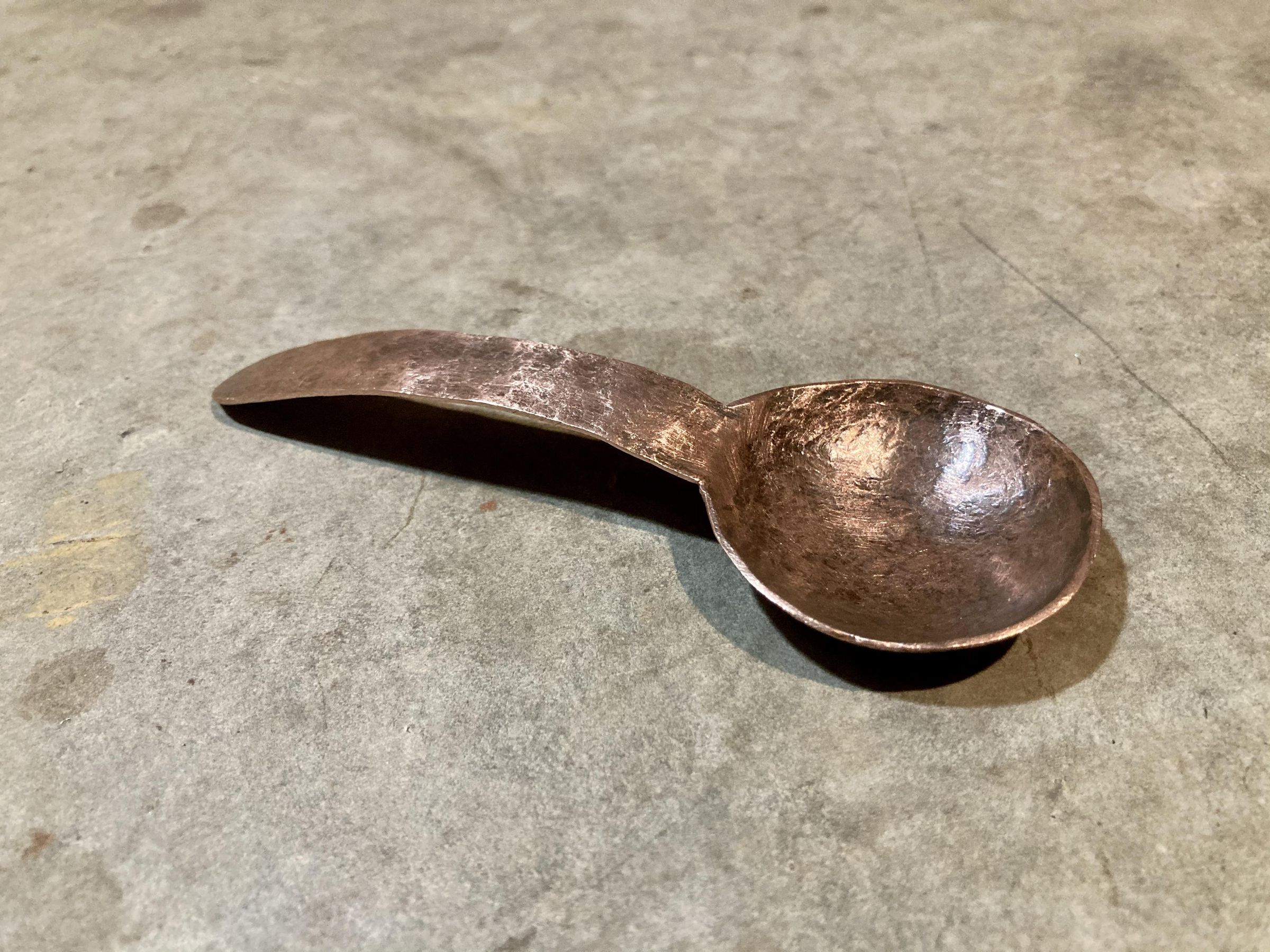 Hammered Copper Spoon With Simple Tools and Materials : 6 Steps (with ...