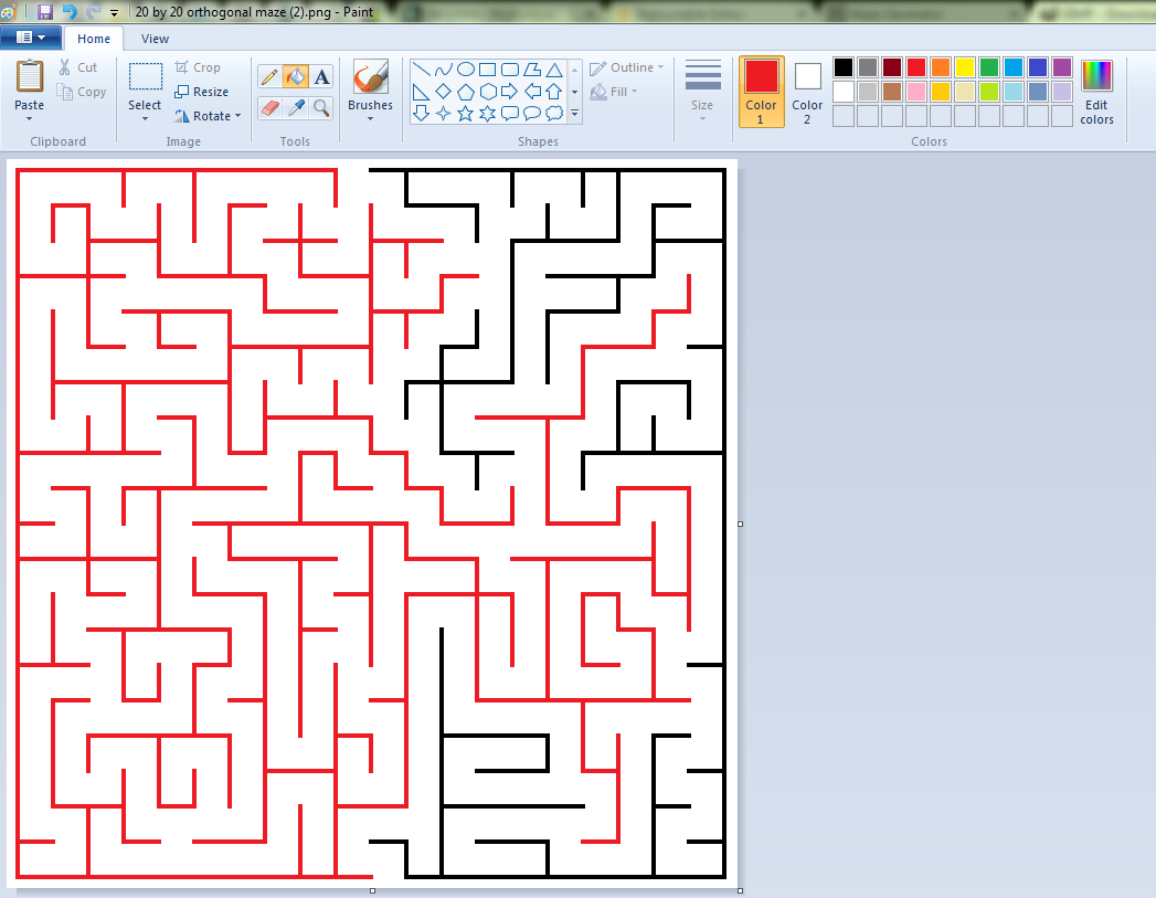 Solving Maze Using Photoshop, Gimp, Paint or Any Other Software : 5 ...