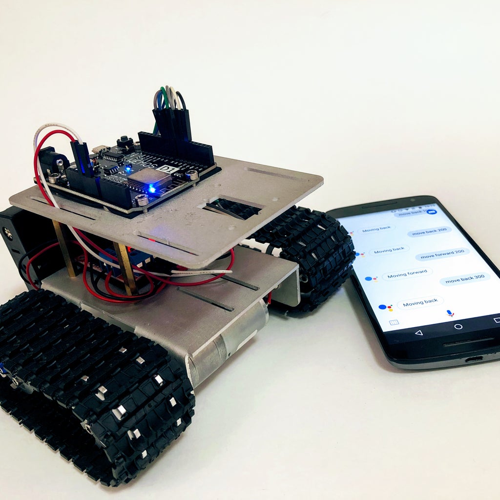 Wi Fi Voice Controlled Robot Using Wemos D1 Esp8266 Arduino Ide Ifttt