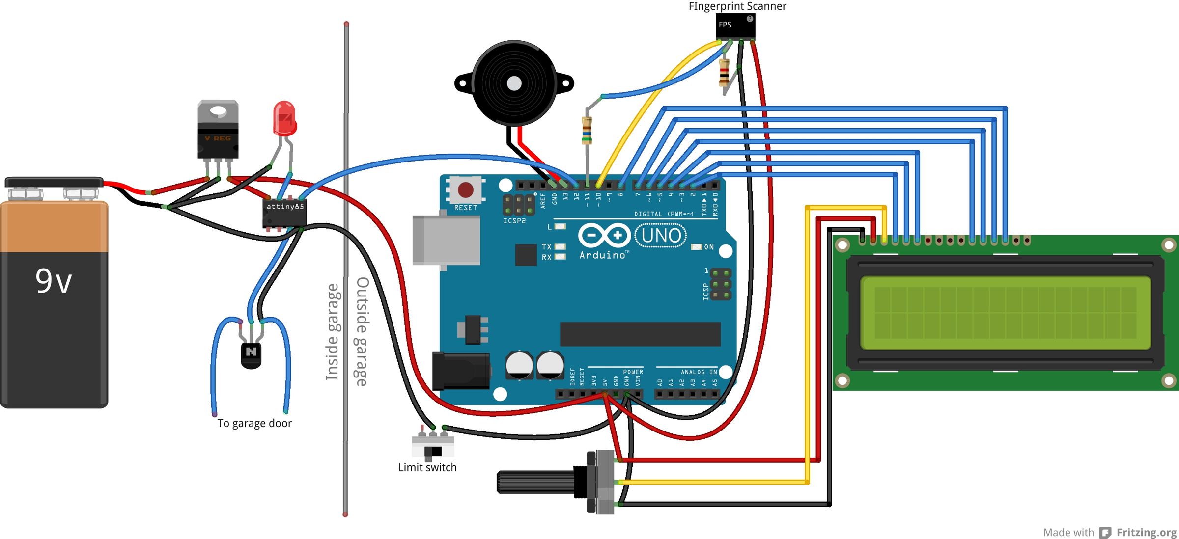 DIY Fingerprint Scanning Garage Door Opener : 12 Steps (with Pictures ...