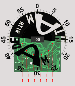 Absolute Position Encoder With Single Track Gray Code : 8 Steps (with ...