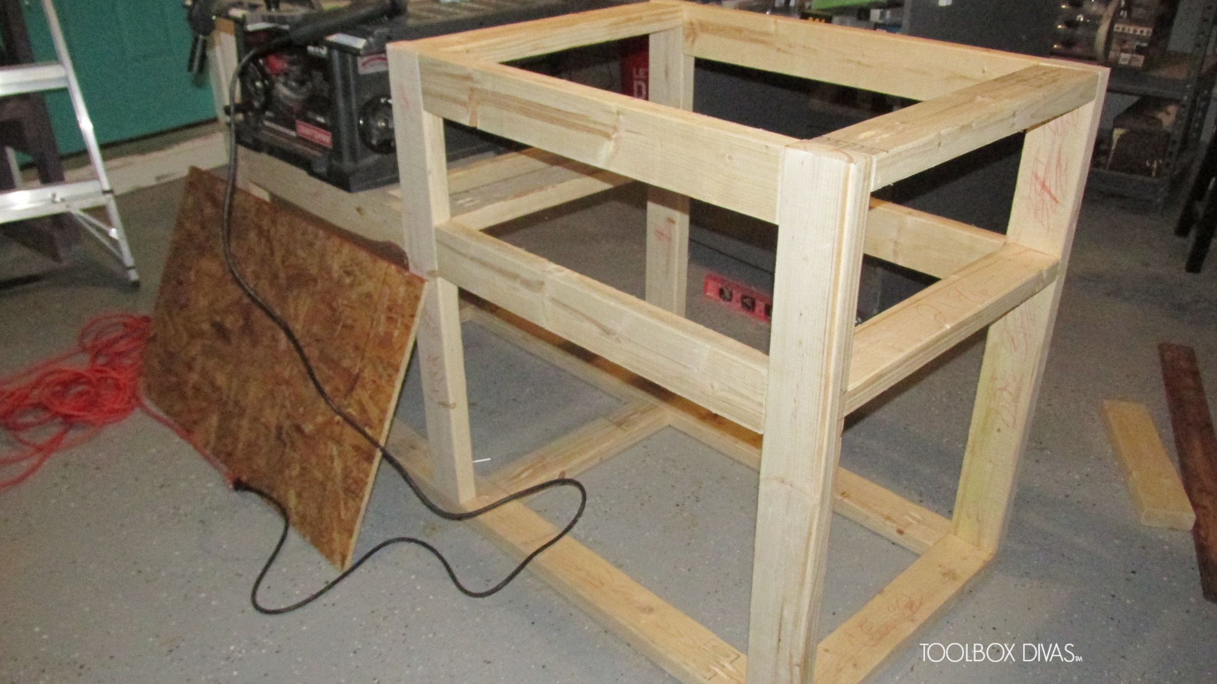 Table Saw Workbench With Wood Storage : 19 Steps (with Pictures ...