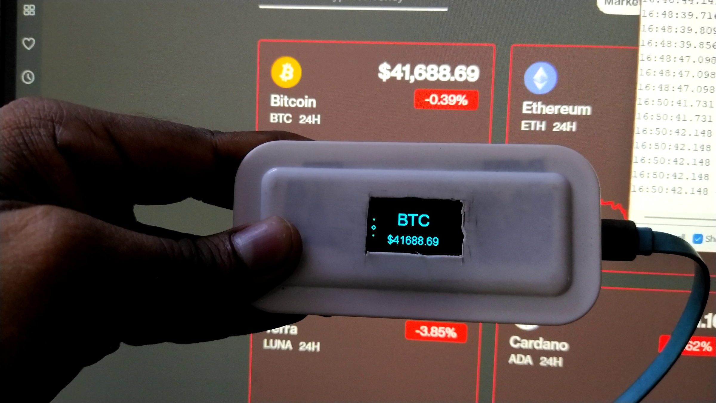 Live Desktop Crypto Ticker : 6 Steps (with Pictures) - Instructables