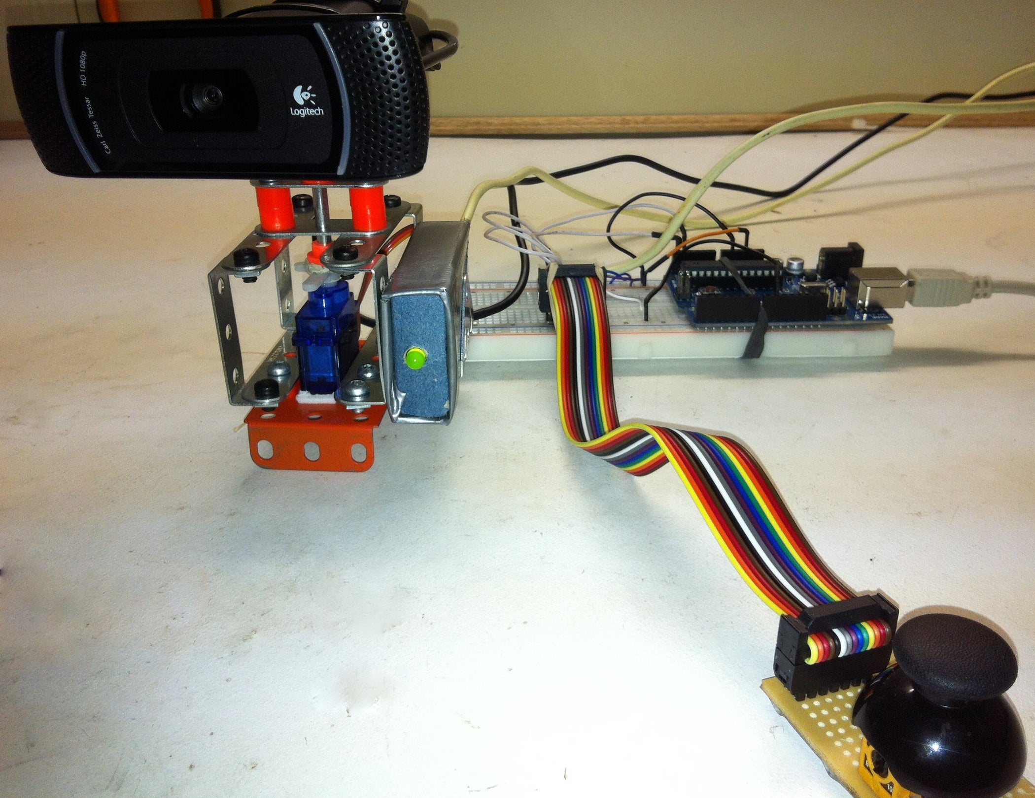 Arduino Controlled Webcam Panner 5 Steps With Pictures Instructables