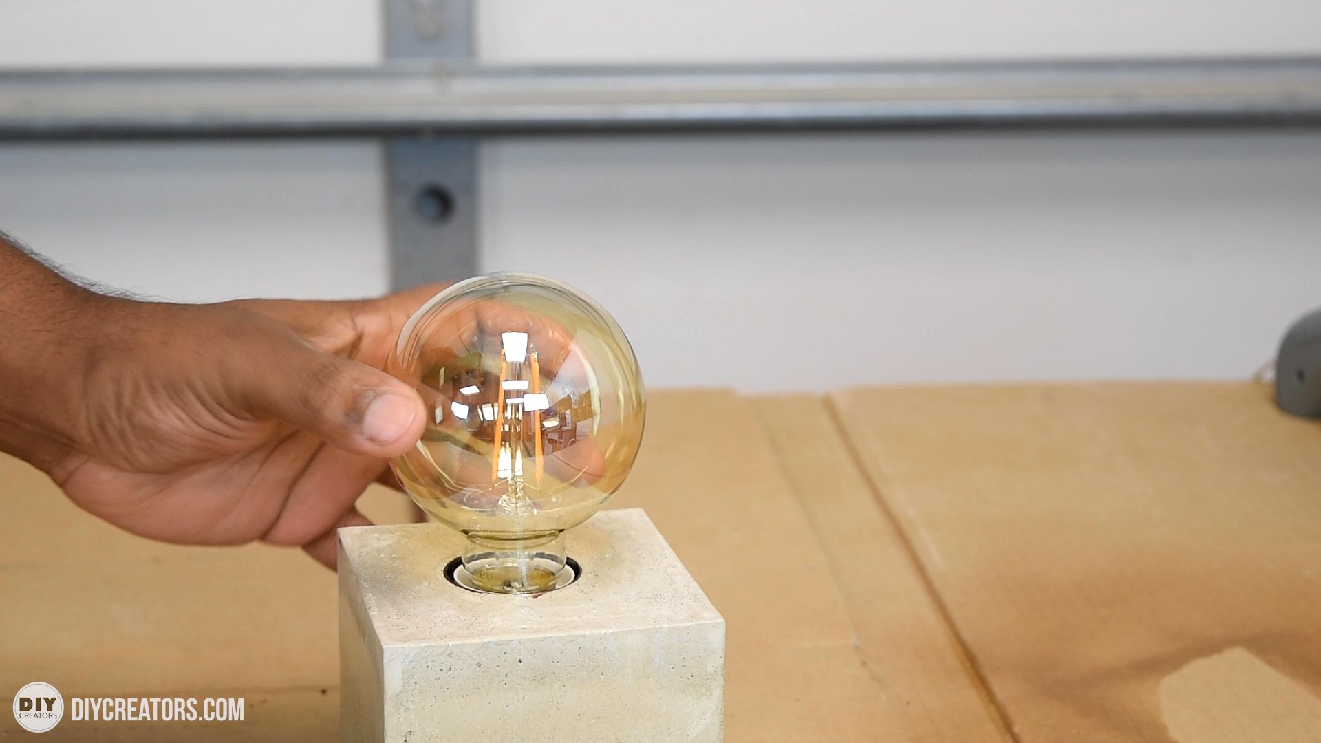 DIY Wood in Concrete DESK Lamp : 7 Steps (with Pictures) - Instructables