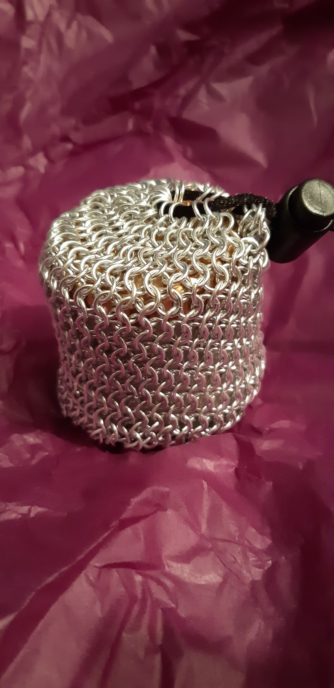Legend of Zelda Triforce Chainmaille Dice Bag : 9 Steps (with Pictures ...