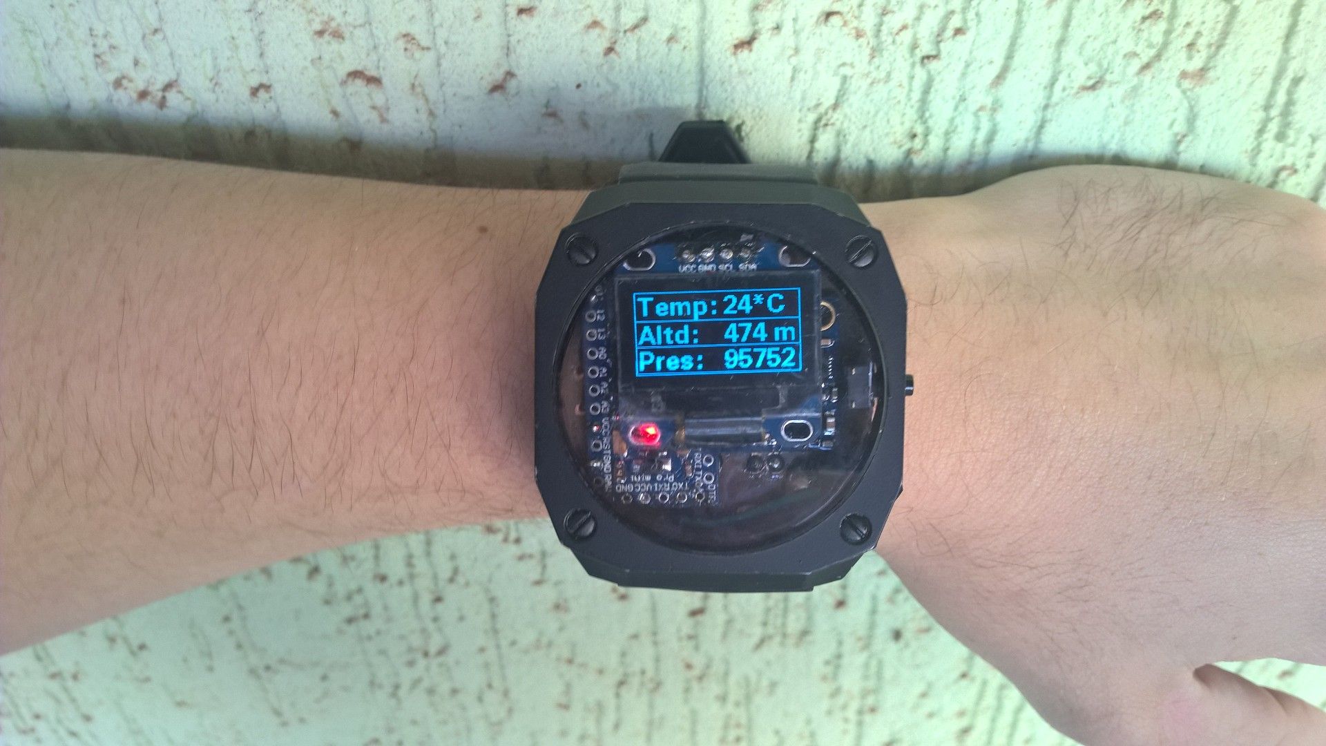 Arduino Pedometer Watch, With Temperature, Altitude and Compass! : 6 ...