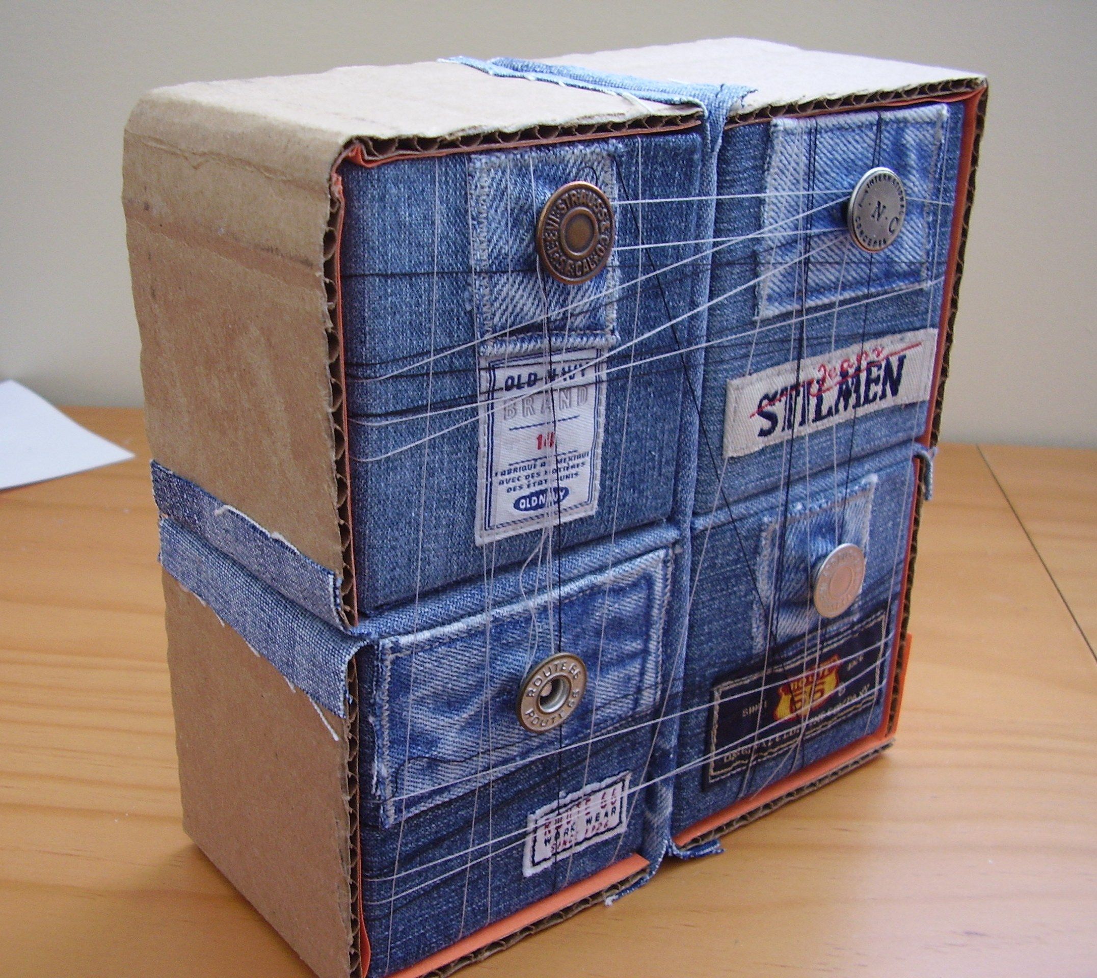 Cardboard + Denim Drawer : 11 Steps (with Pictures) - Instructables