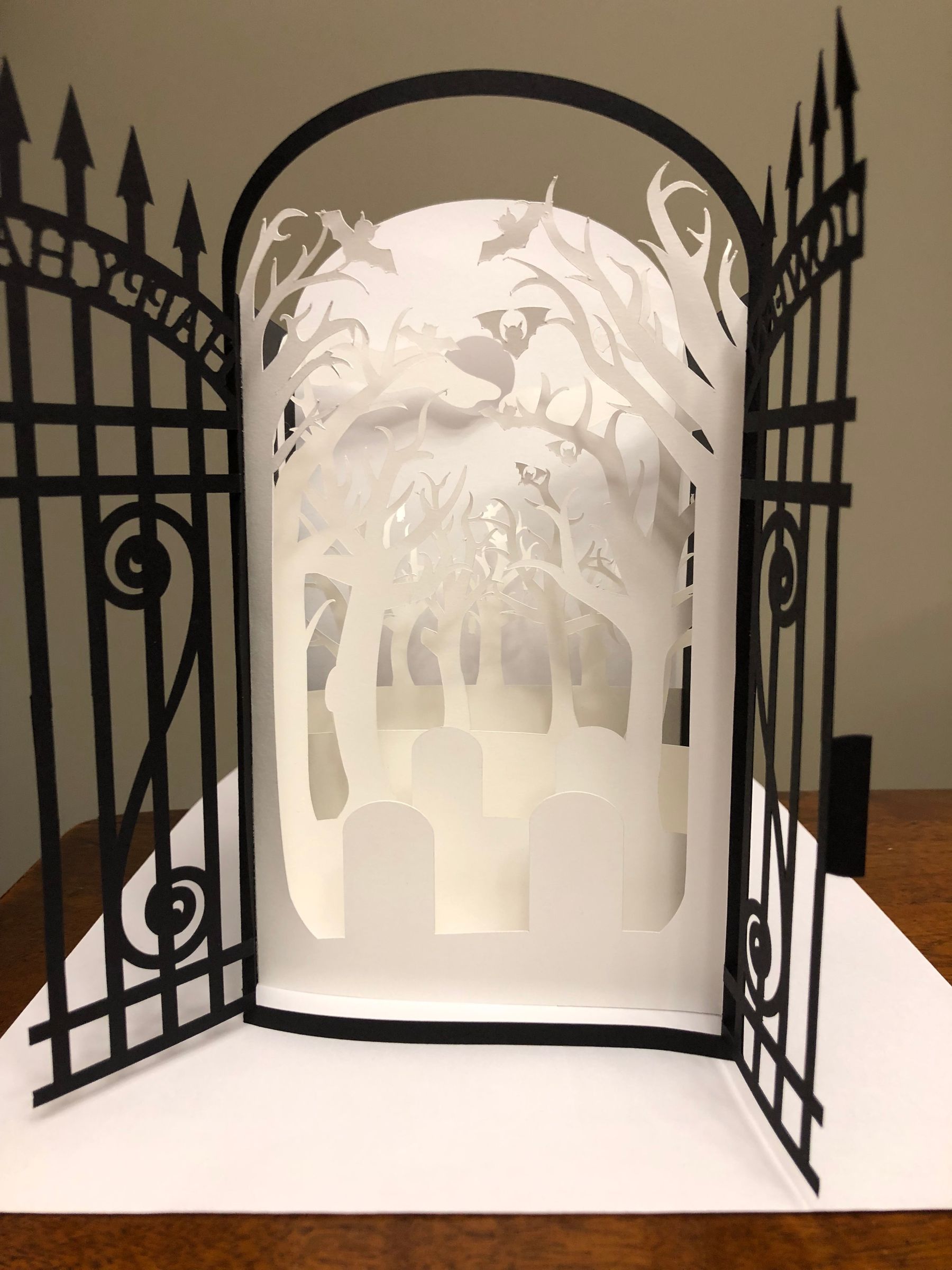 Spooky Cemetery Lightbox Card : 4 Steps (with Pictures) - Instructables